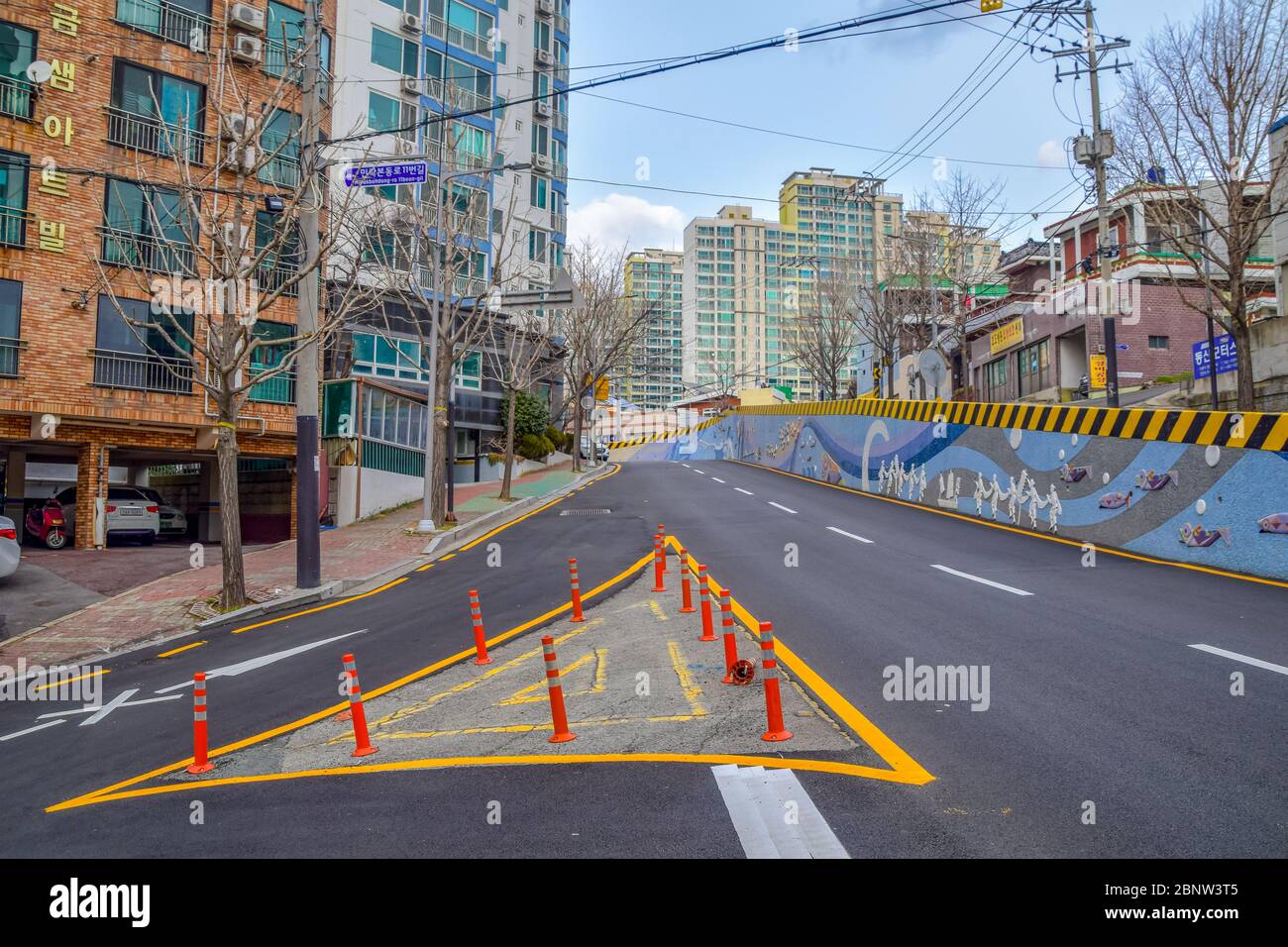 Busan, South Korea 1/17/2020 Busan City Traffic Street View Stock Photo ...