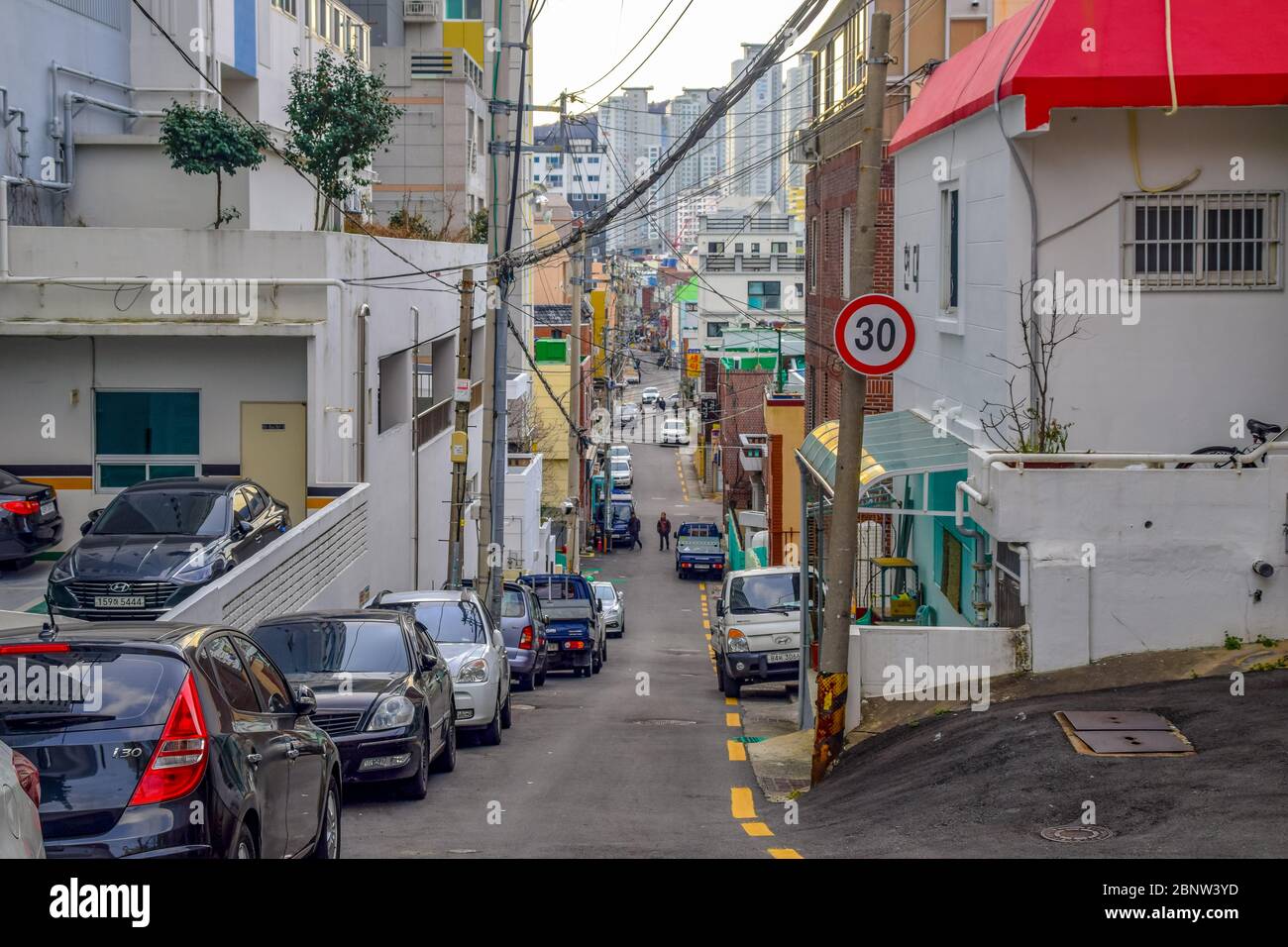 Busan, South Korea 1/17/2020 Busan City Traffic Street View Stock Photo ...
