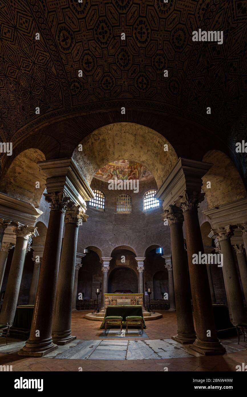 ROME, ITALY - AUGUST 10, 2019: the Mausoleum of Santa Costanza in Rome ...