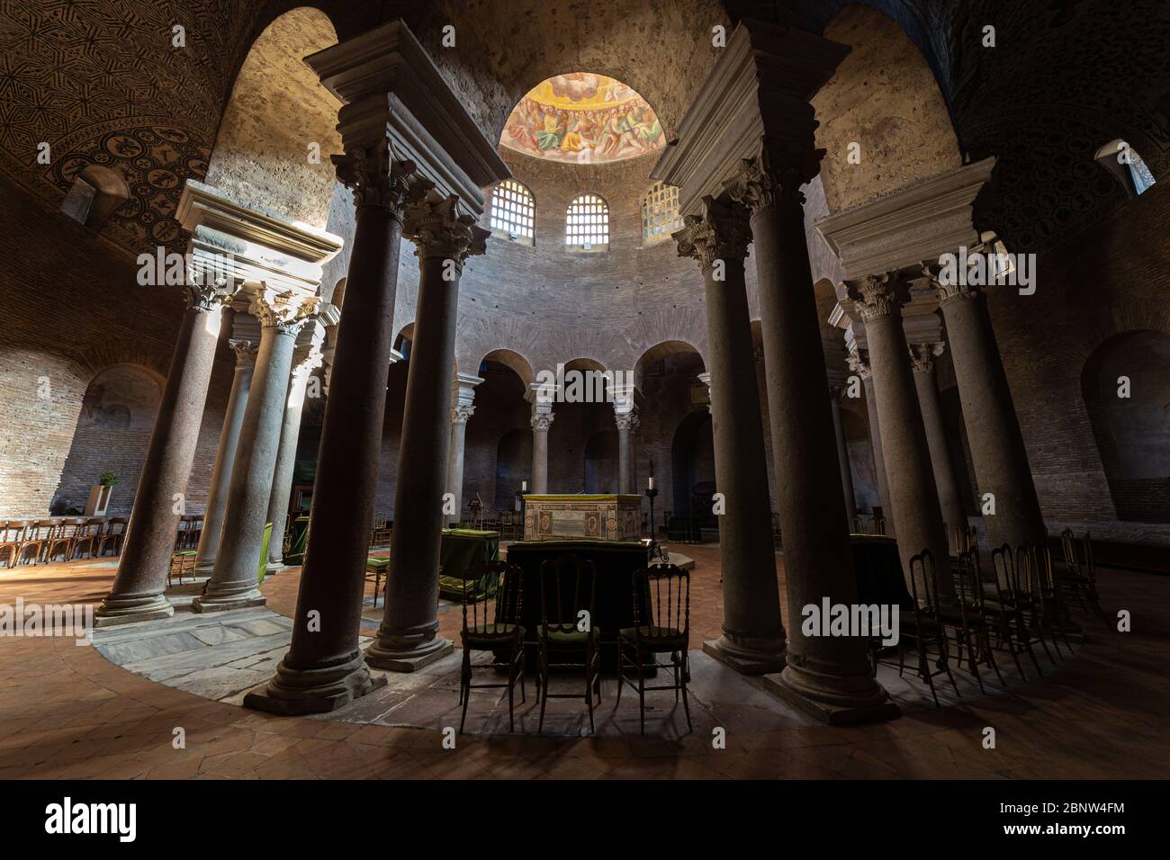 ROME, ITALY - AUGUST 10, 2019: the Mausoleum of Santa Costanza in Rome ...