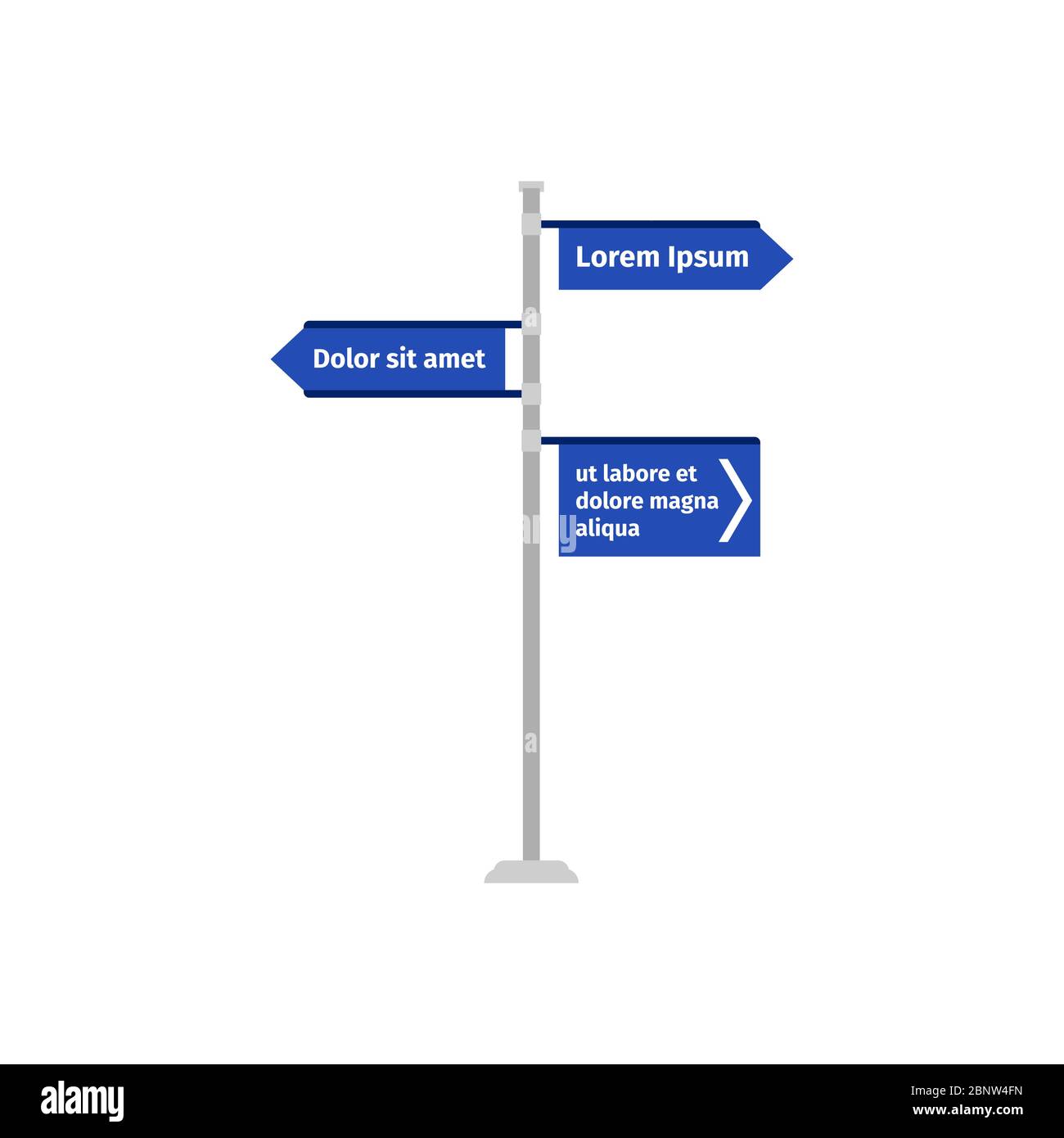 Street sign multiple Stock Vector Images - Alamy