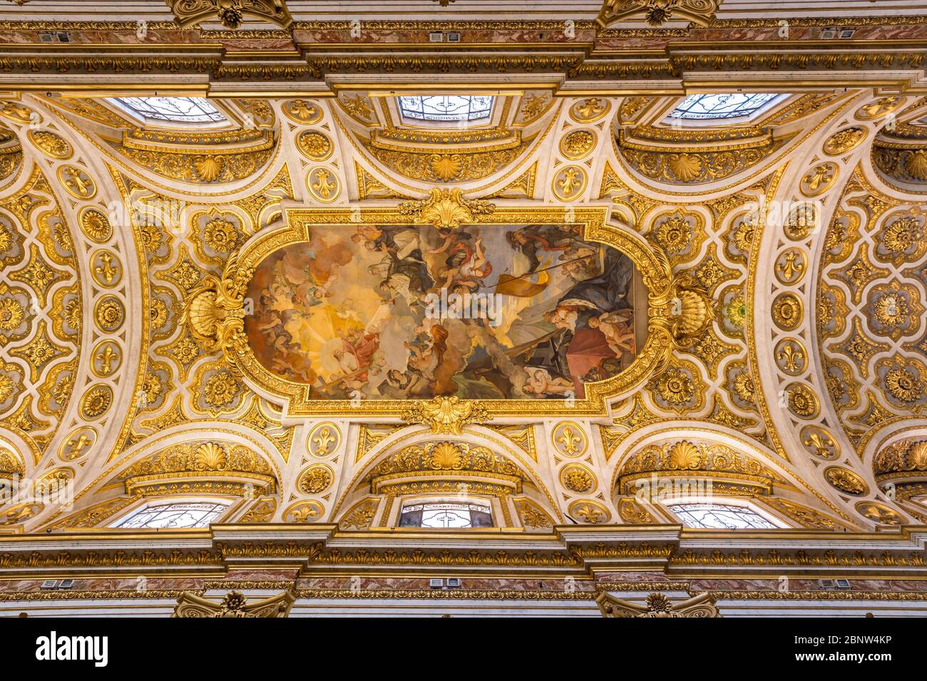 Rome, Italy - april 25, 2016: The Church of St. Louis of the French, in ...