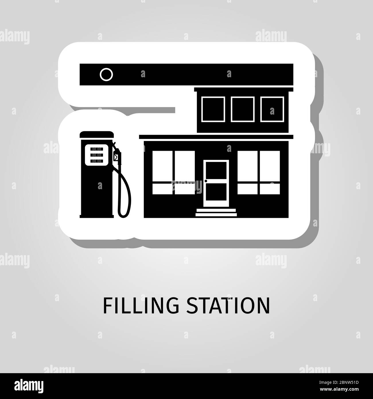Fuel conservation sticker Stock Vector Images - Alamy