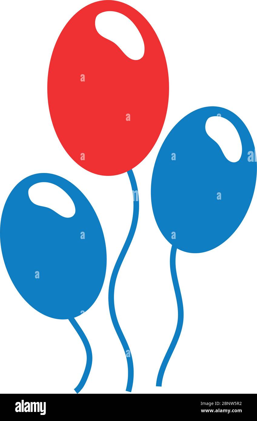 Balloons Helium Floating Flat Style Stock Vector Image And Art Alamy