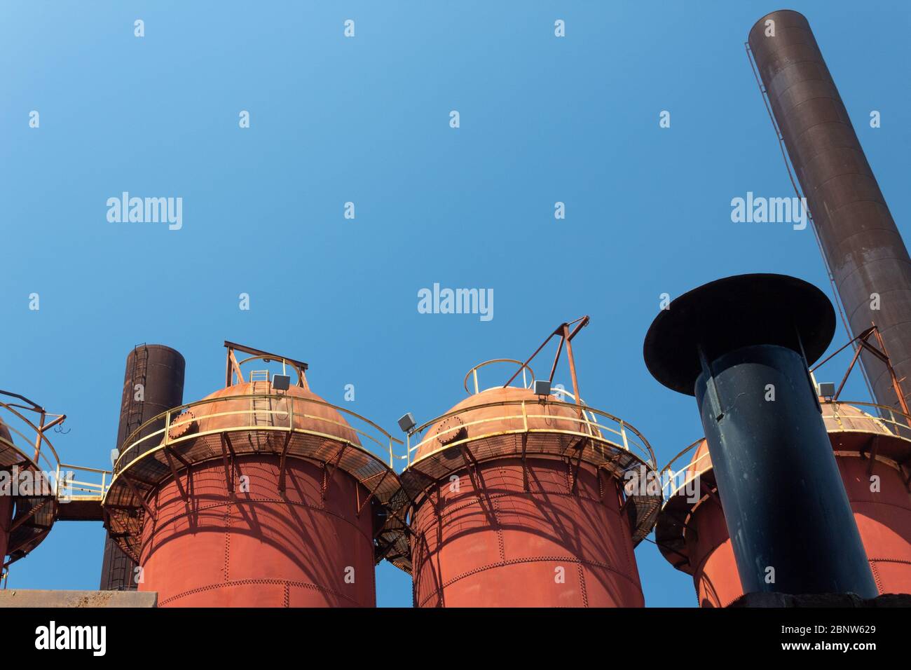 Sloss Furnaces National Historic Landmark, Birmingham Alabama USA, trio ...