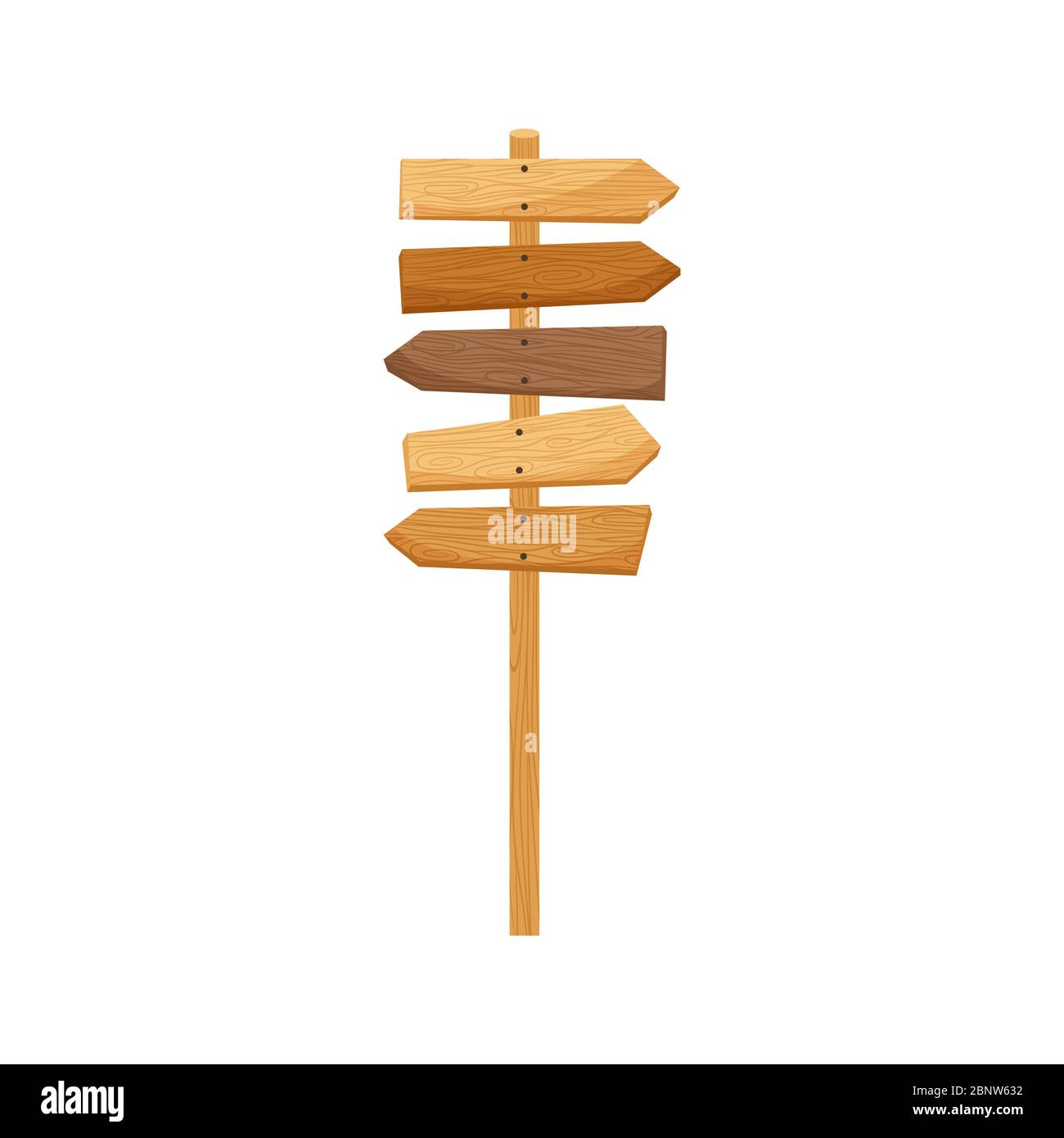 Cartoon Complex Directional Sign