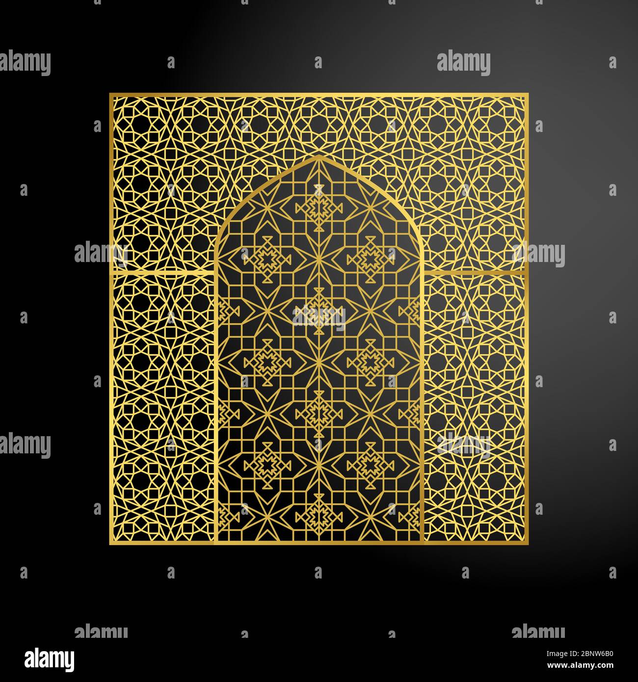 Ornate gate arch Stock Vector Images - Alamy