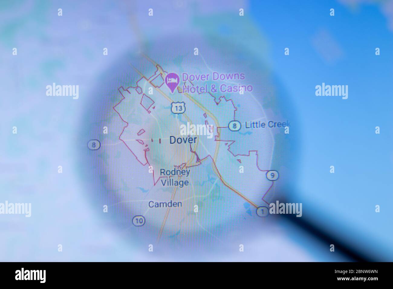 Map of dover hi-res stock photography and images - Alamy