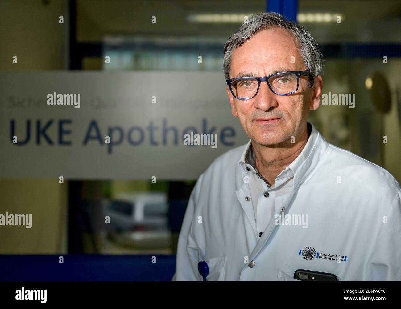 Hamburg, Germany. 12th May, 2020. Michael Baehr, head of the UKE ...
