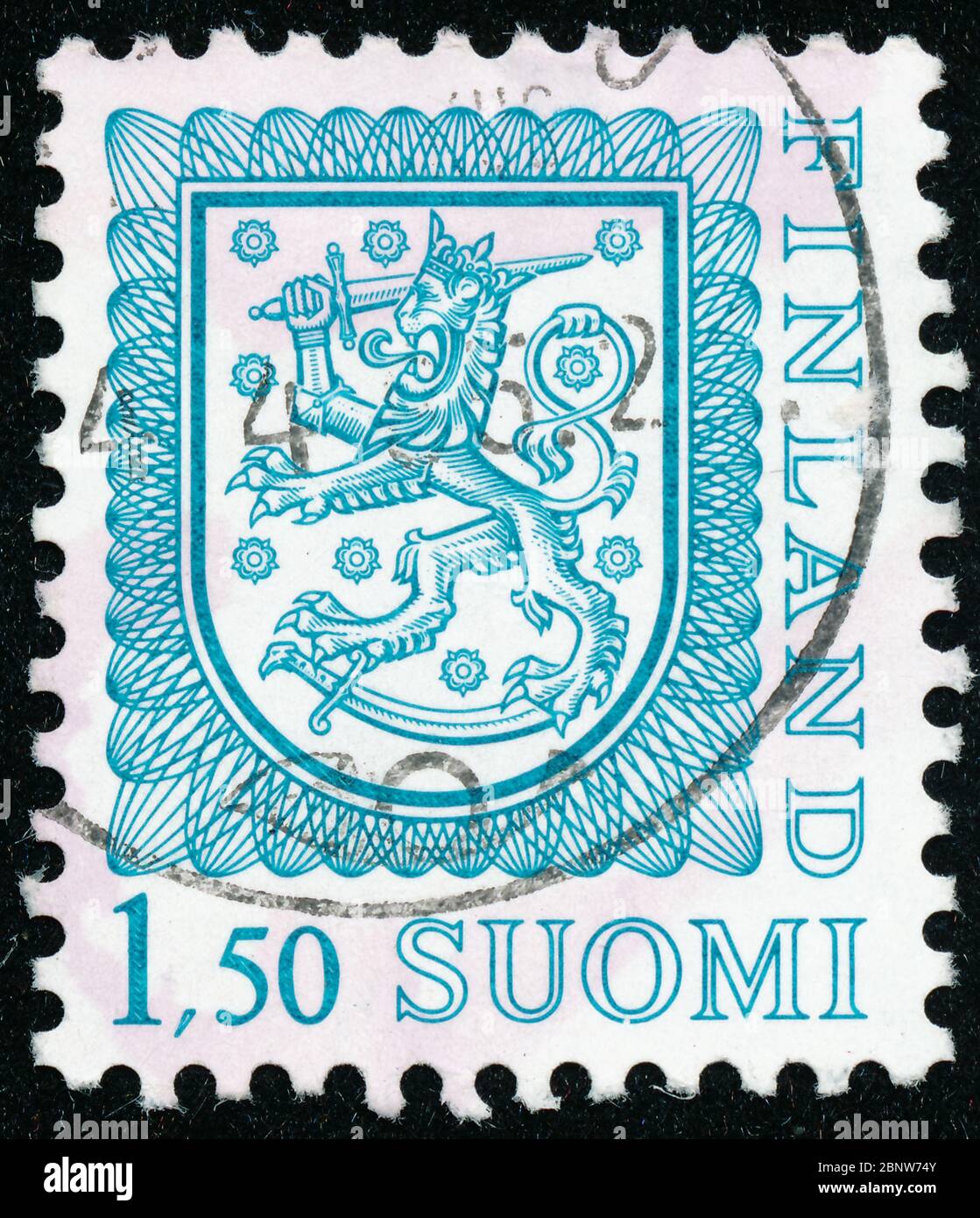POLTAVA, UKRAINE - May 15, 2020. Vintage stamp printed in Finland circa ...
