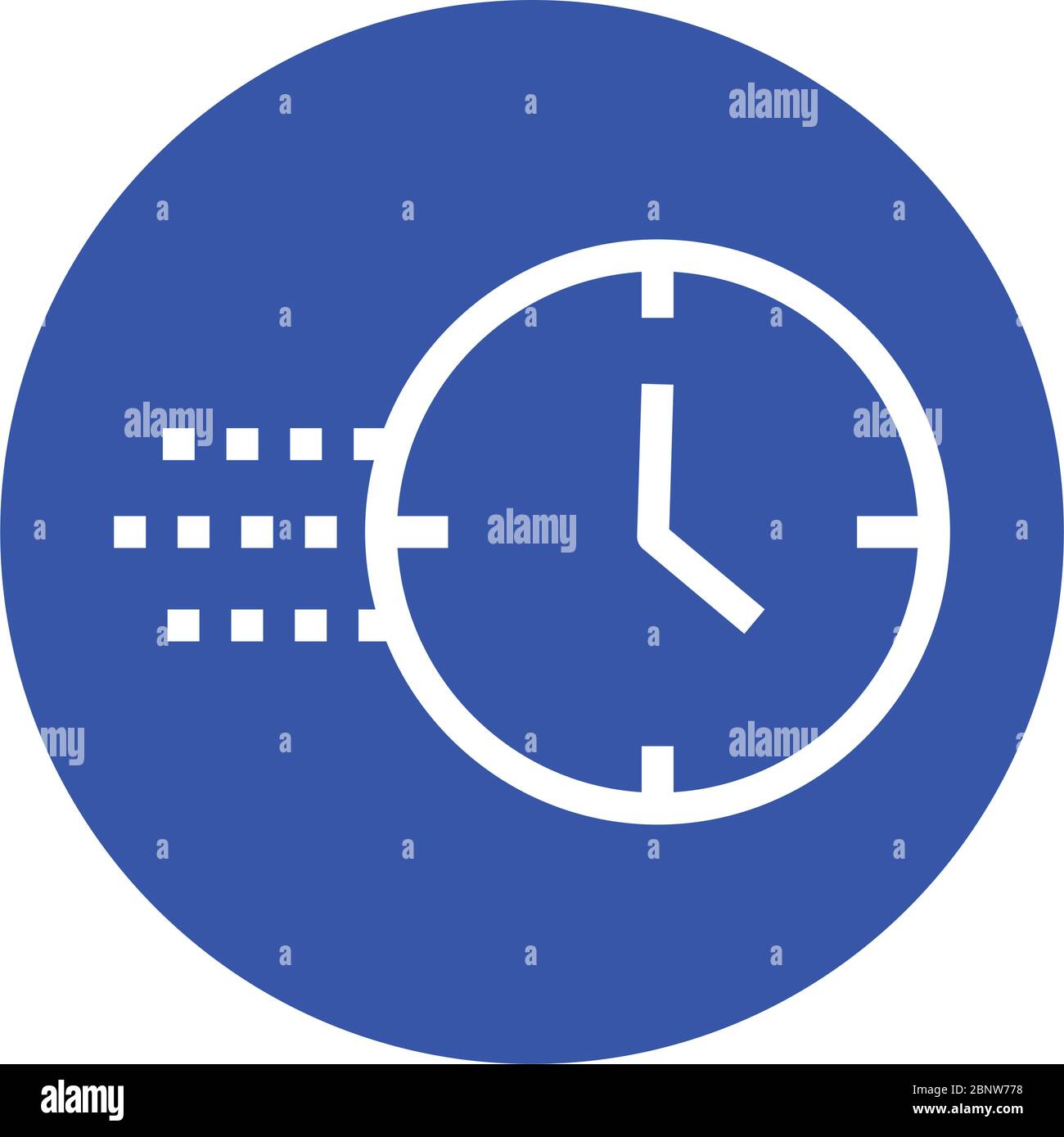 time clock block style icon Stock Vector Image & Art - Alamy