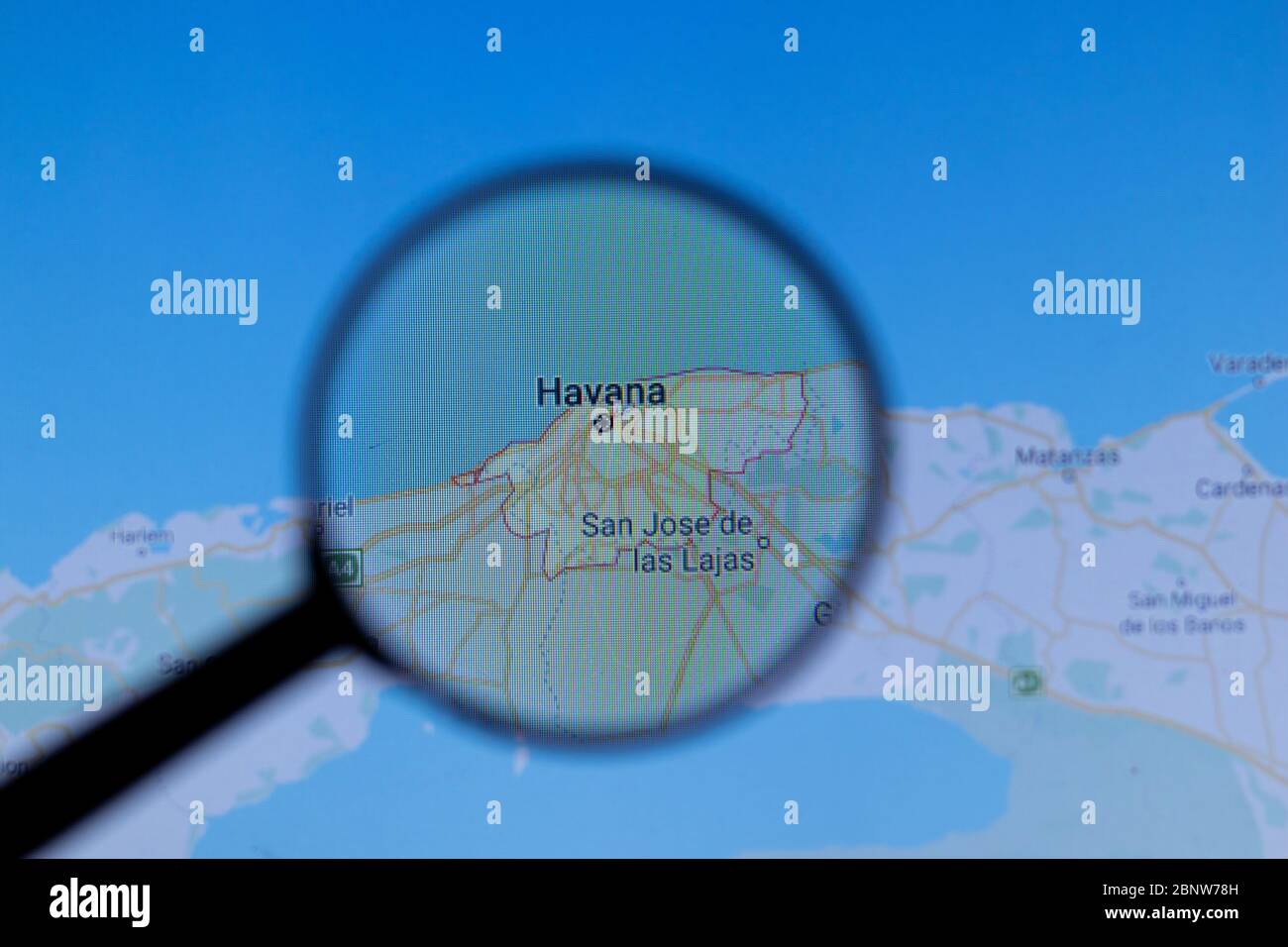 Map of havana hi-res stock photography and images - Alamy