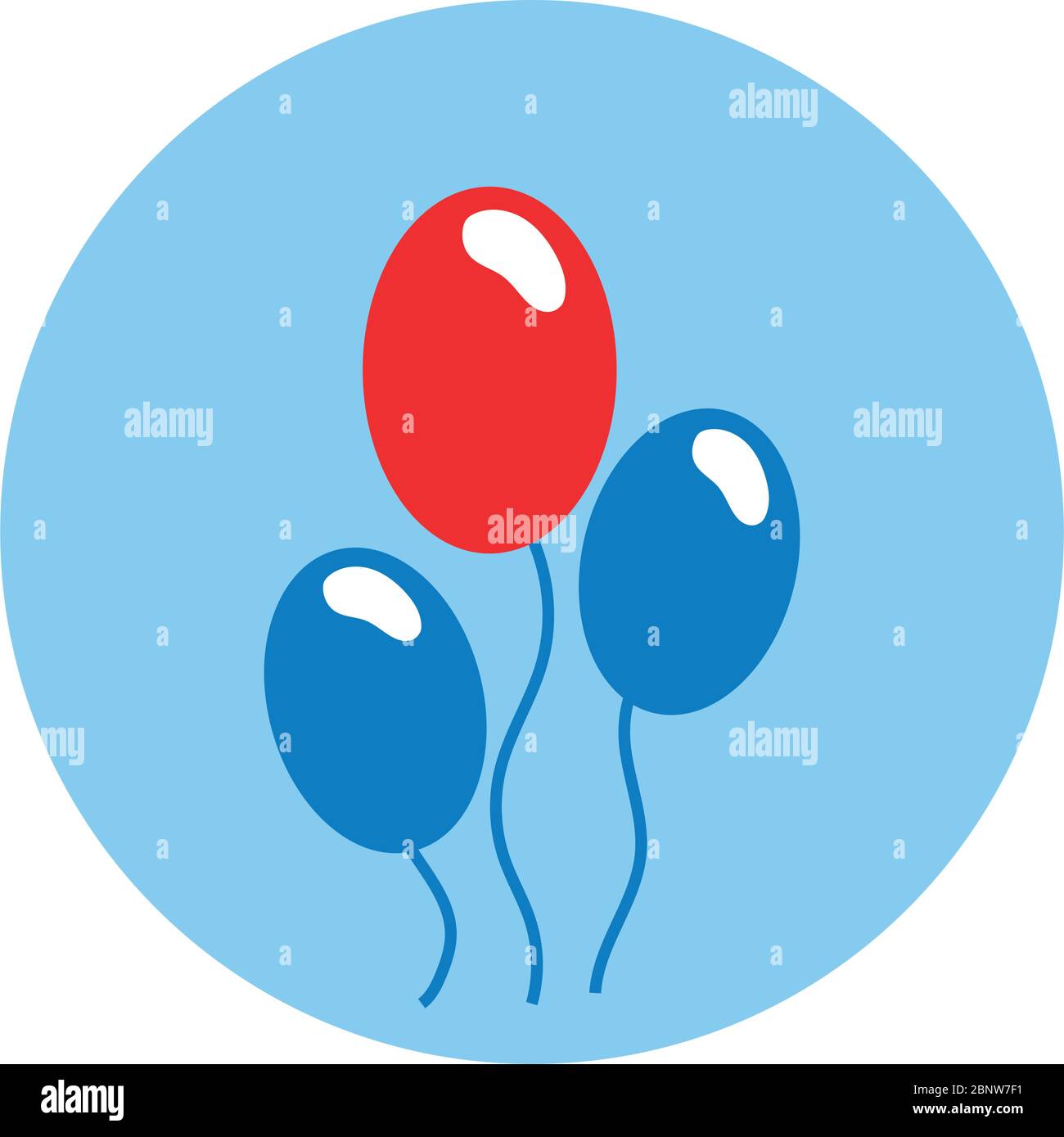 balloons helium floating block style Stock Vector Image & Art - Alamy