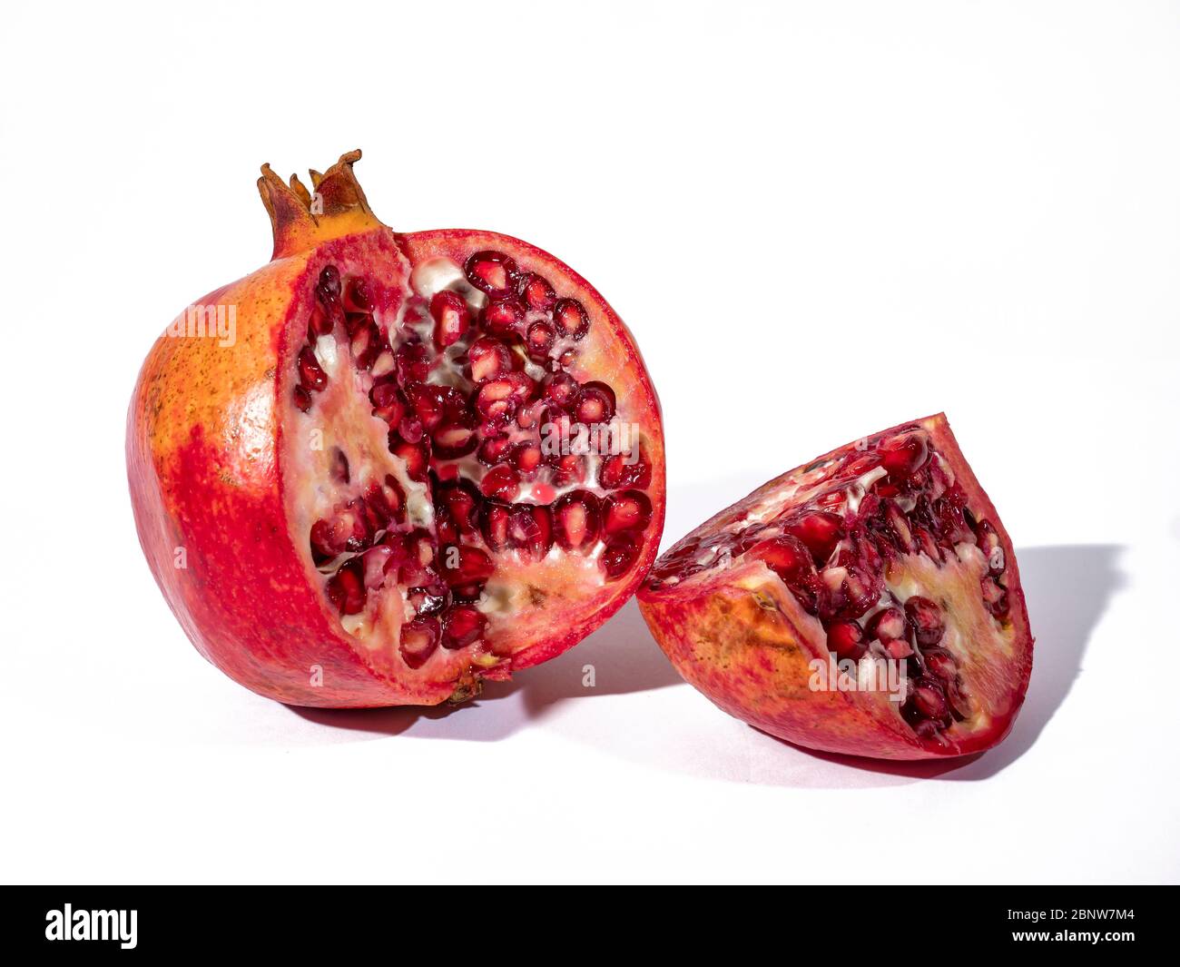 pomegranate isolated on white background Stock Photo - Alamy