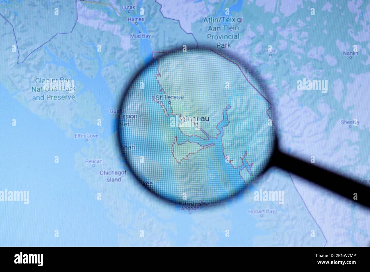 Map of juneau hi-res stock photography and images - Alamy