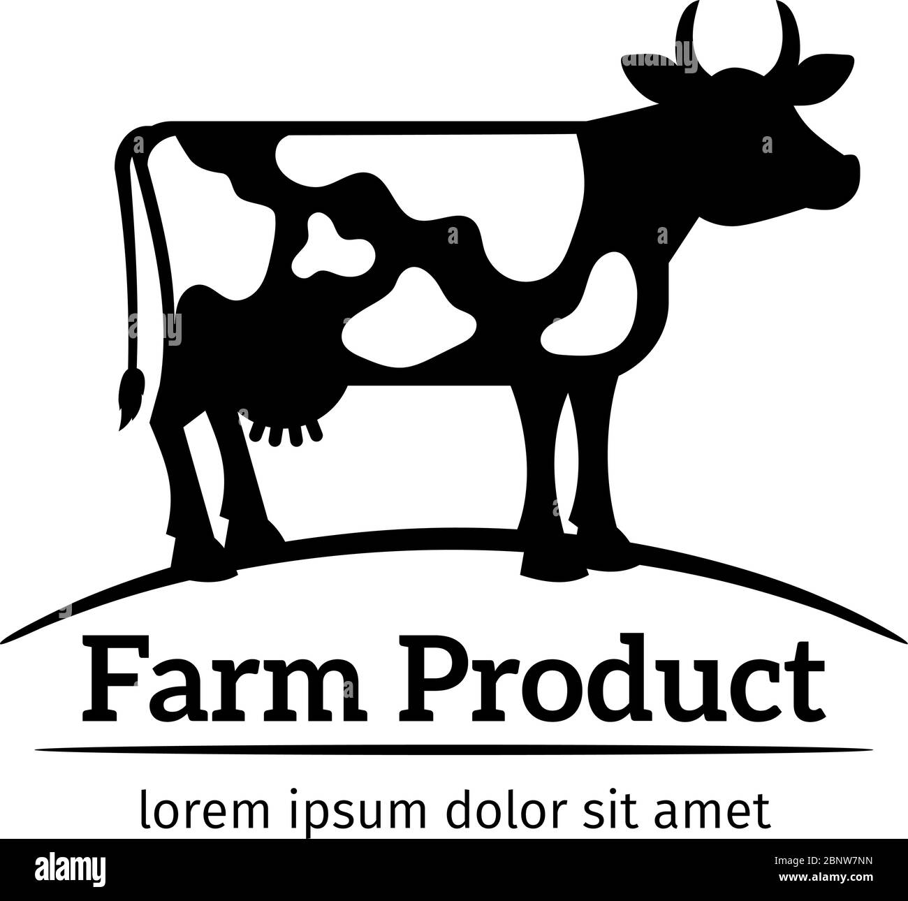 Dairy cow in meadow Cut Out Stock Images & Pictures - Alamy