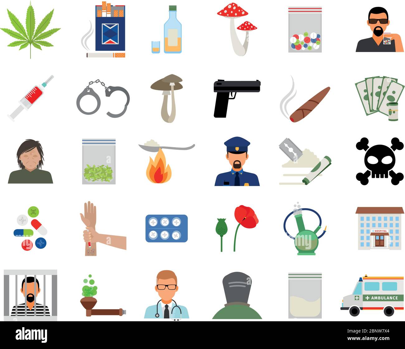 Marijuana overdose Stock Vector Images - Alamy