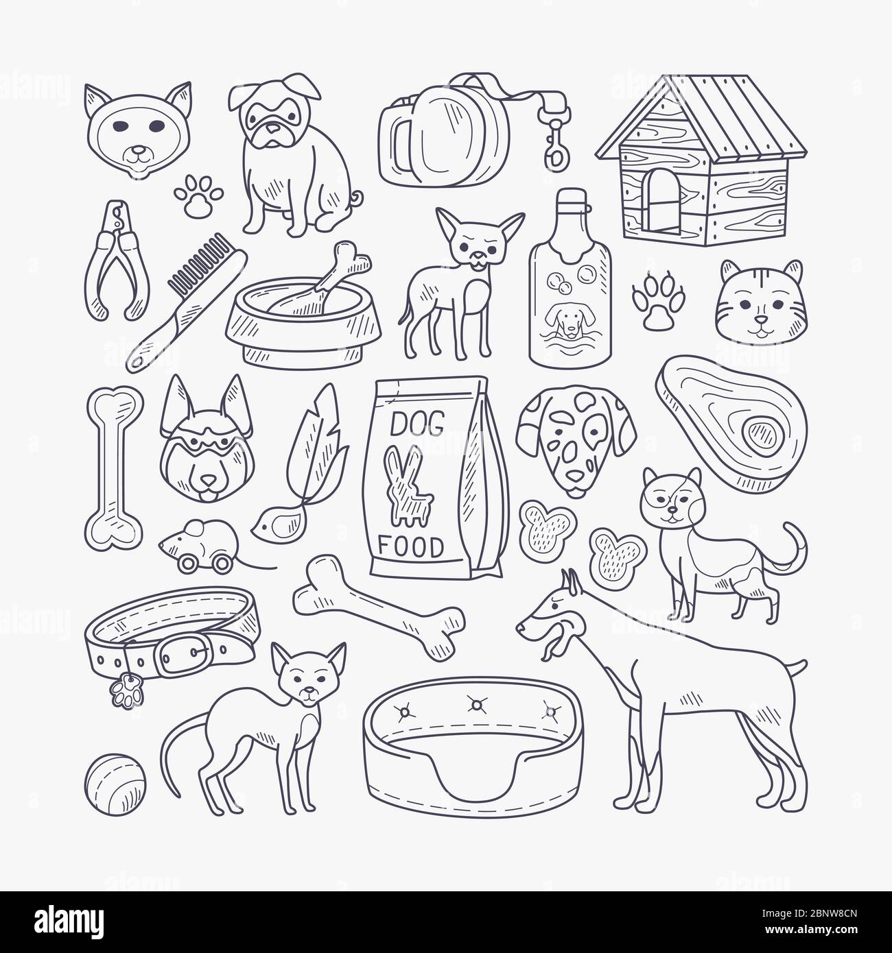 Chihuahua dog cat Stock Vector Images - Alamy