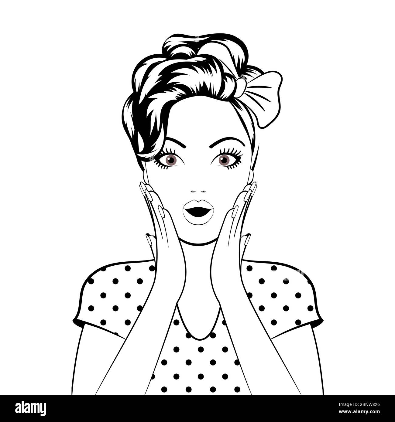Woman Line Art Vector