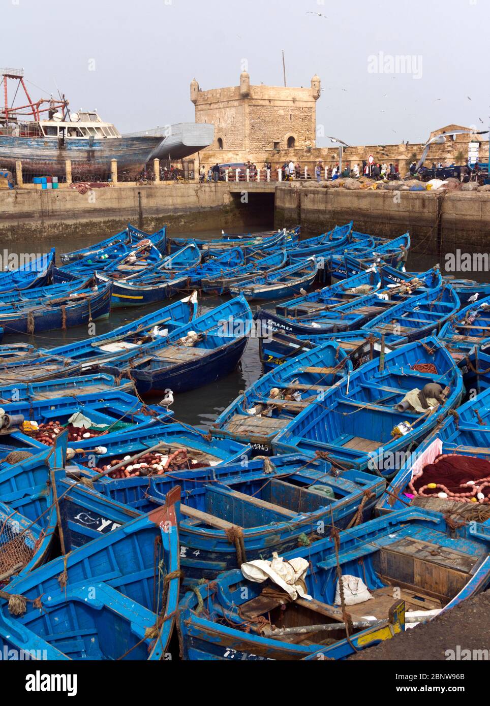 Traditional moroccan boats hi-res stock photography and images - Alamy
