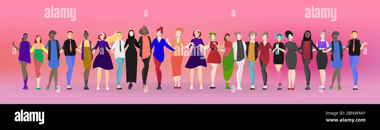 Different women. Various international females form around the world ...