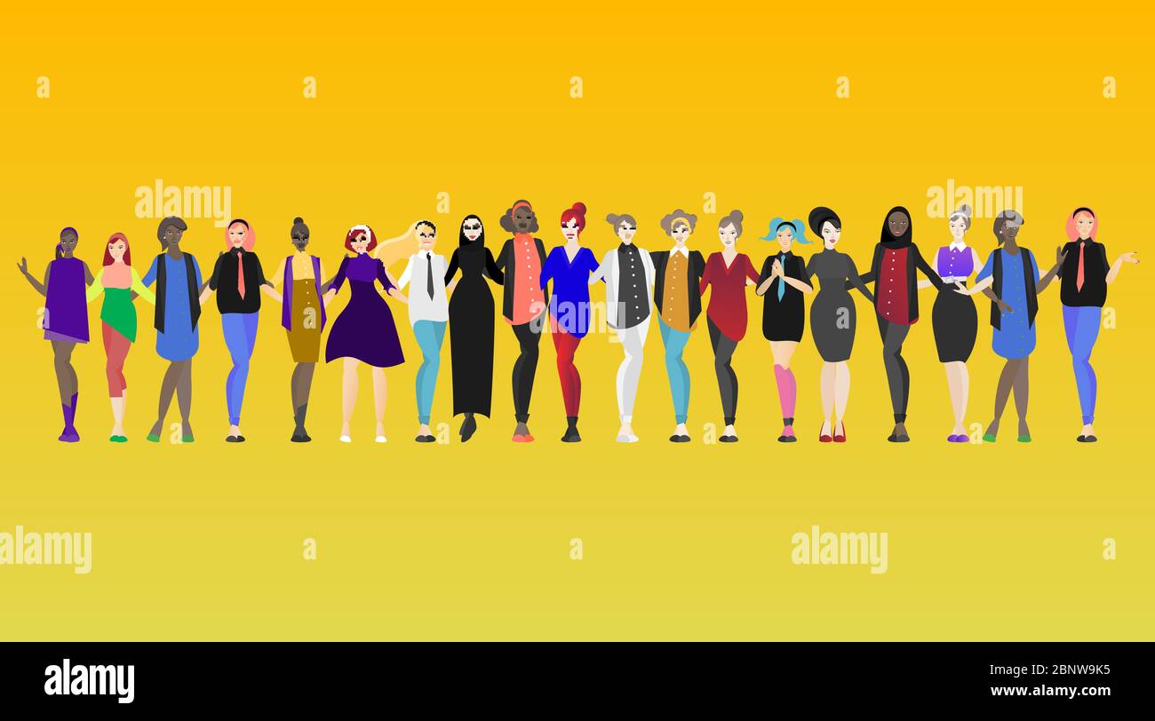 Different women. Various international females form around the world ...