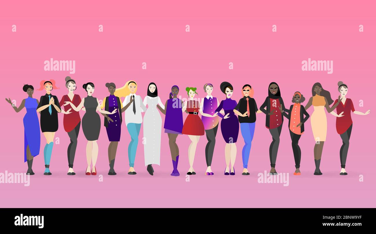 Different women. Various international females form around the world ...