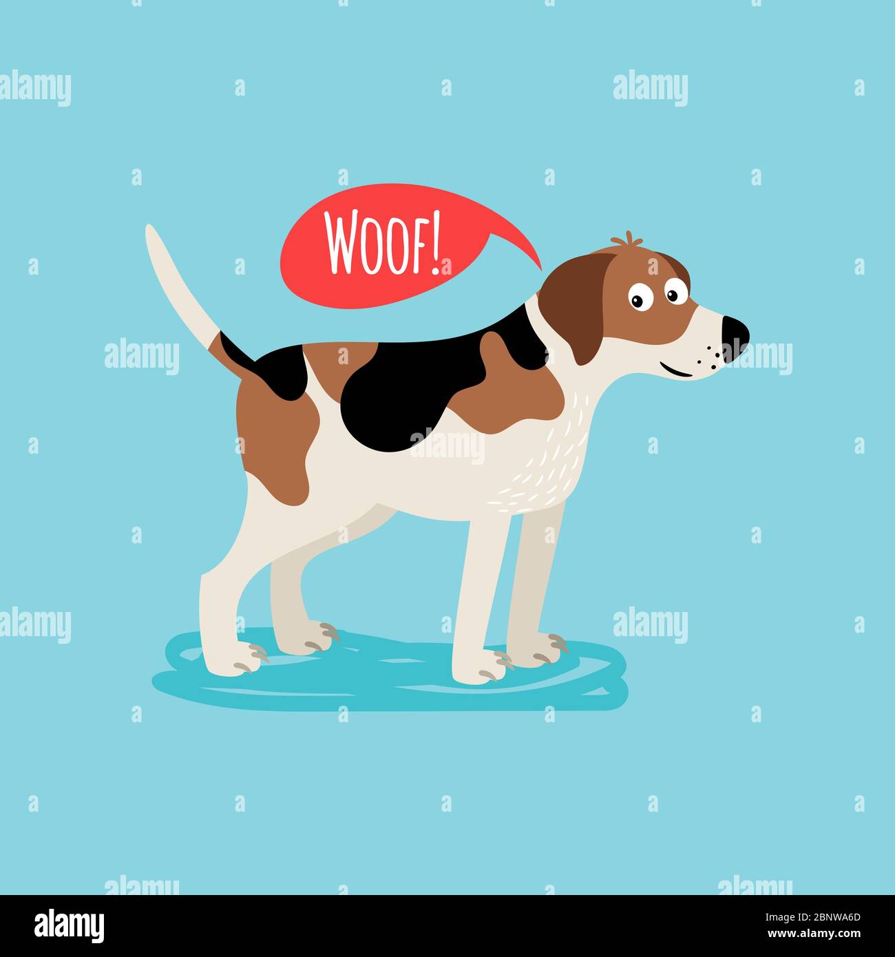 Brown and white jack russell Stock Vector Images - Alamy