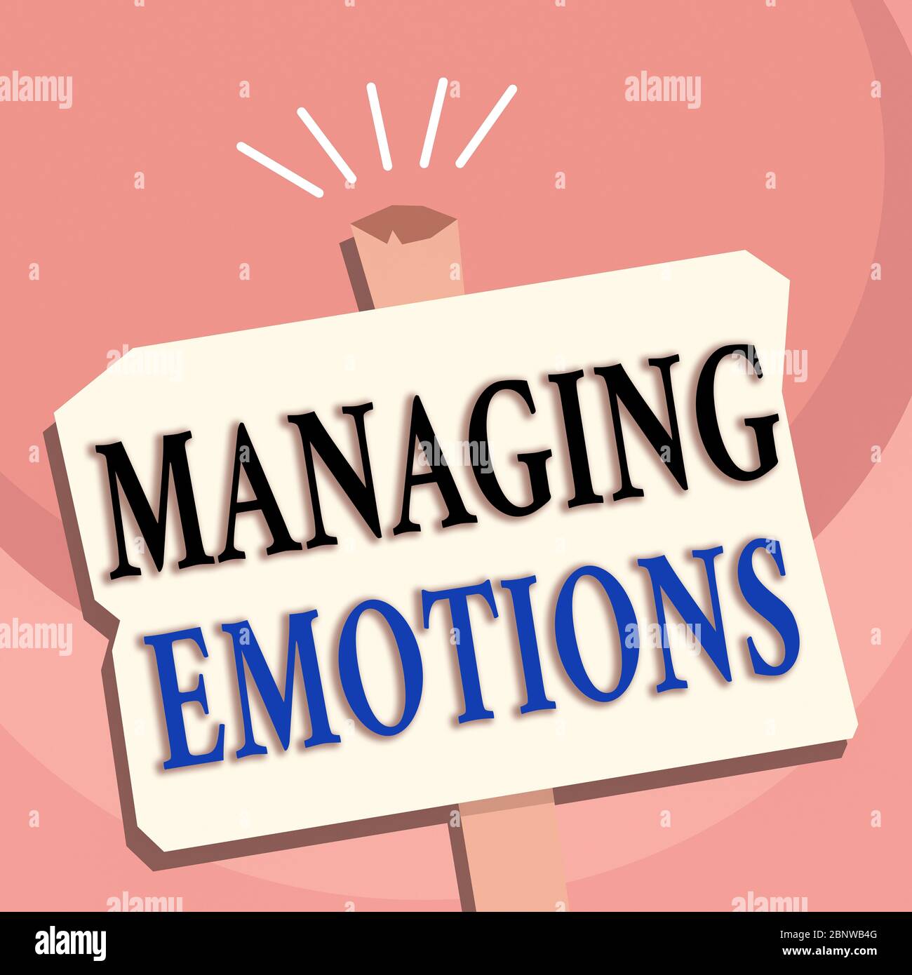 Handwriting text writing Managing Emotions. Conceptual photo ability be ...