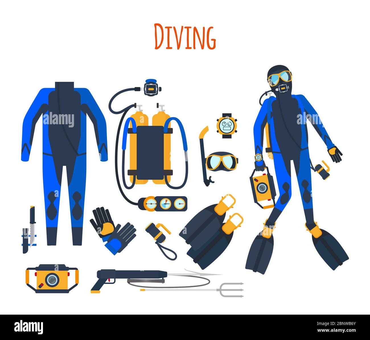 Scuba instruction Stock Vector Images - Alamy