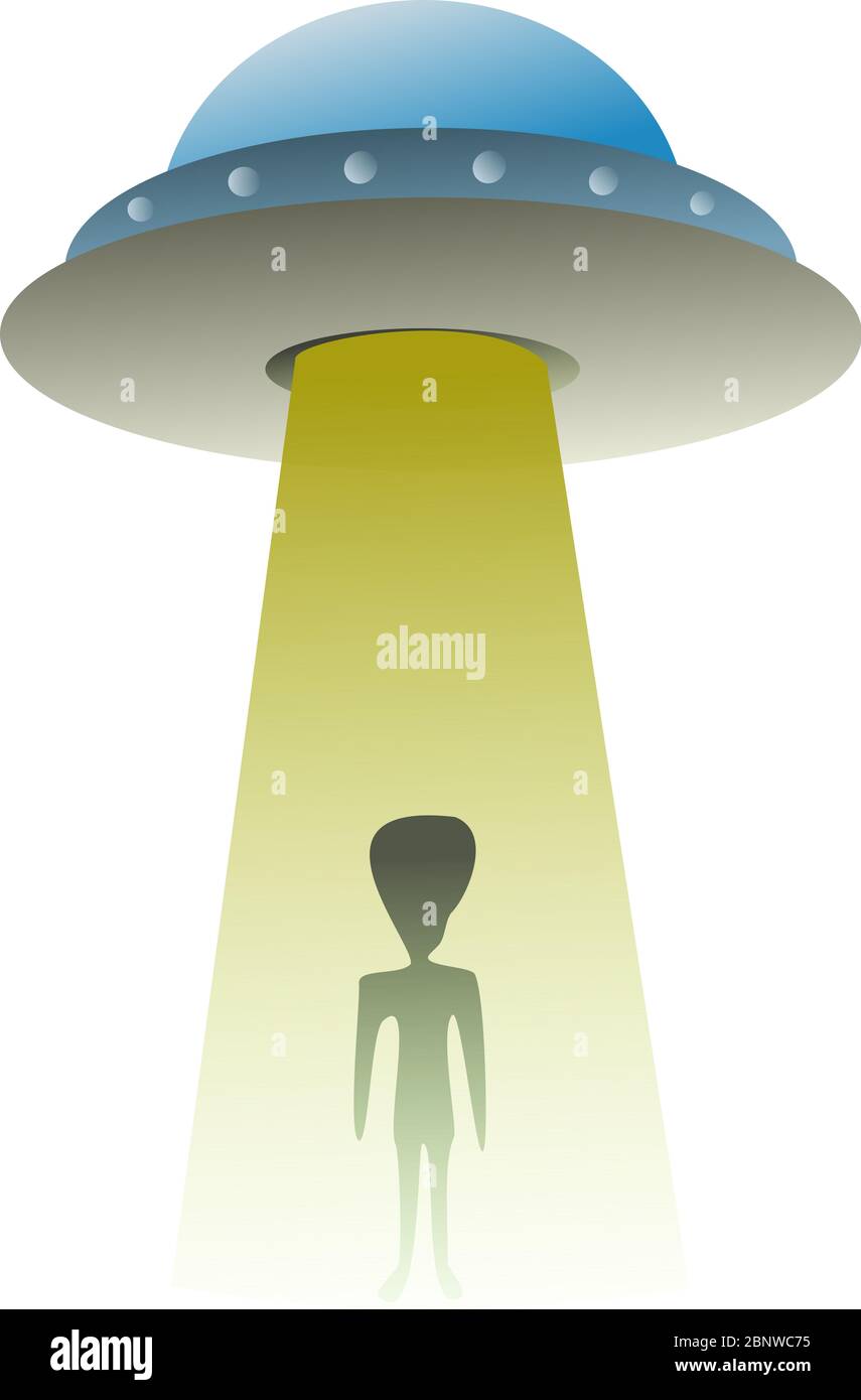 Alien abduction comic hi-res stock photography and images - Alamy