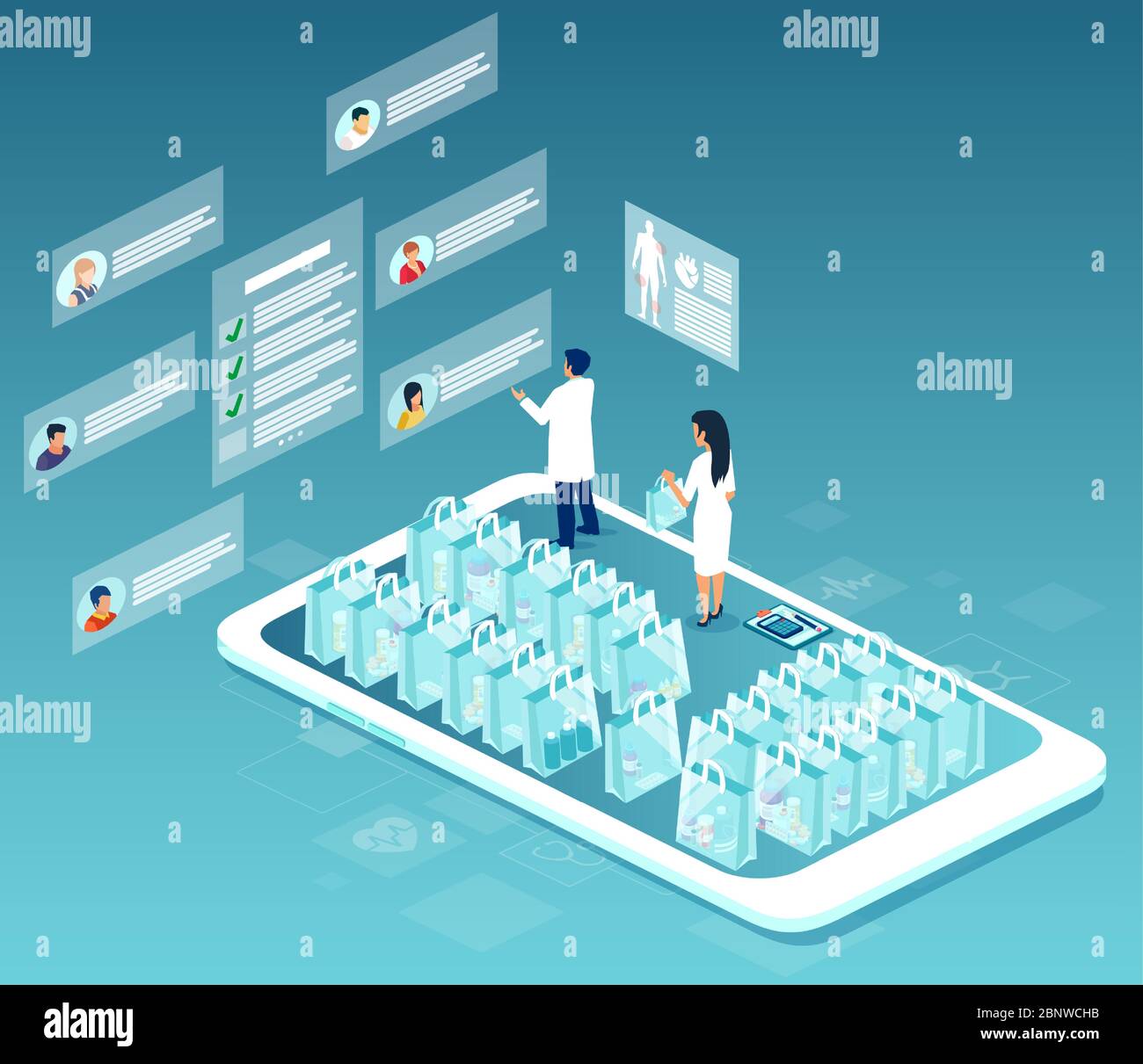 Pharmacist vector vectors hi-res stock photography and images - Alamy