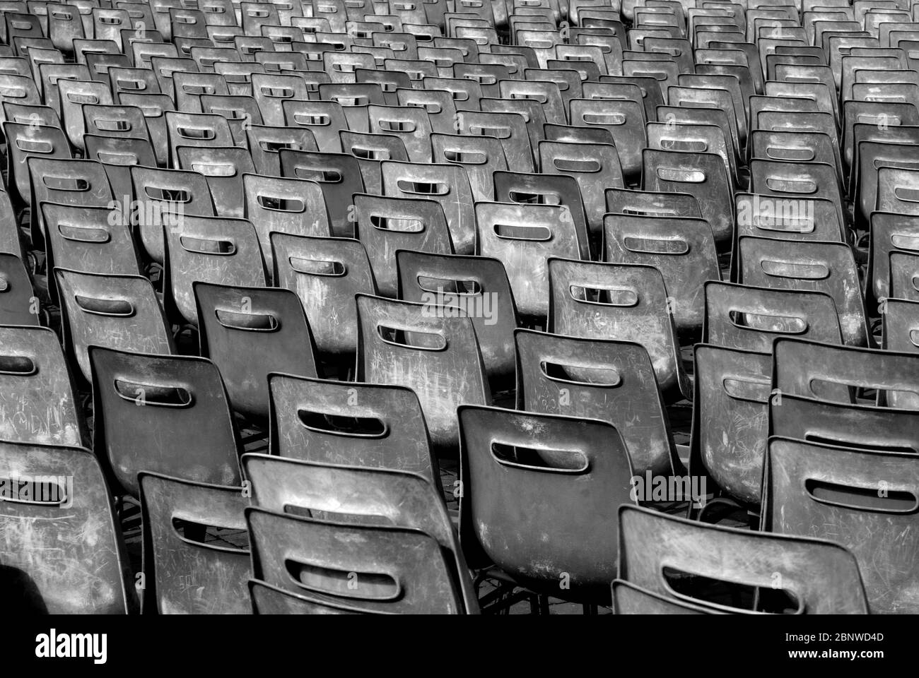 Empty seating in square outside St Peter's Basilica, Rome Stock Photo ...