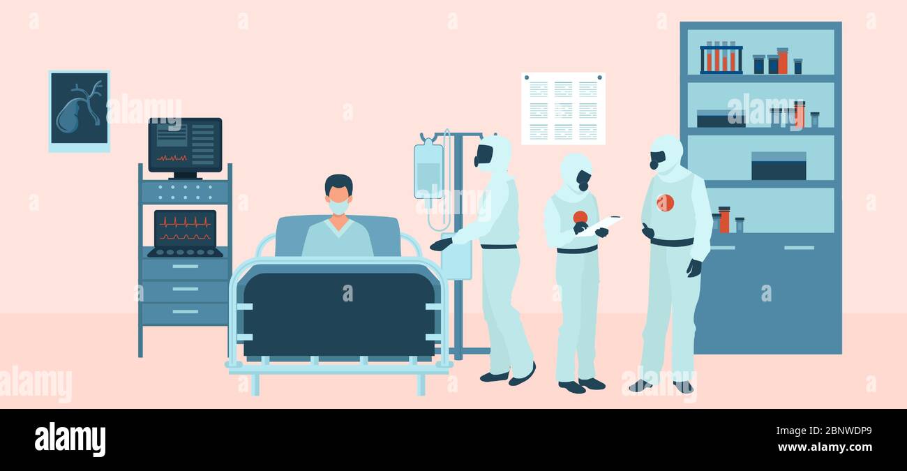 Nurse icu ventilator Stock Vector Images - Alamy