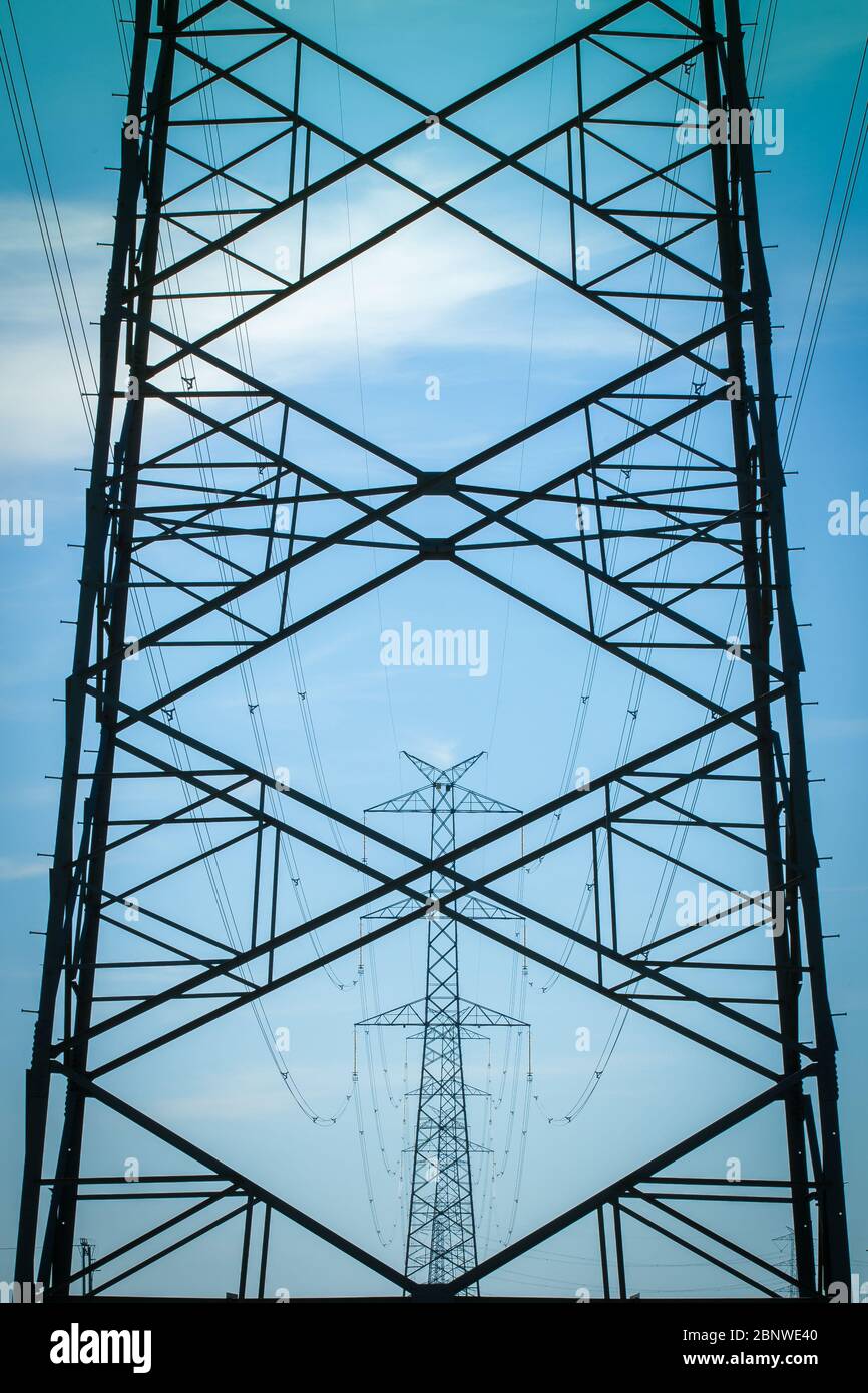Power transmission perspective hi-res stock photography and images - Alamy