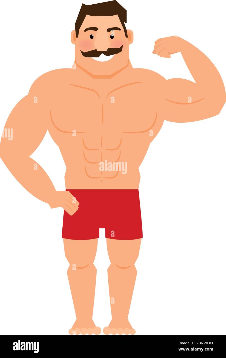 Cartoon Muscle Man High Resolution Stock Photography and Images - Alamy