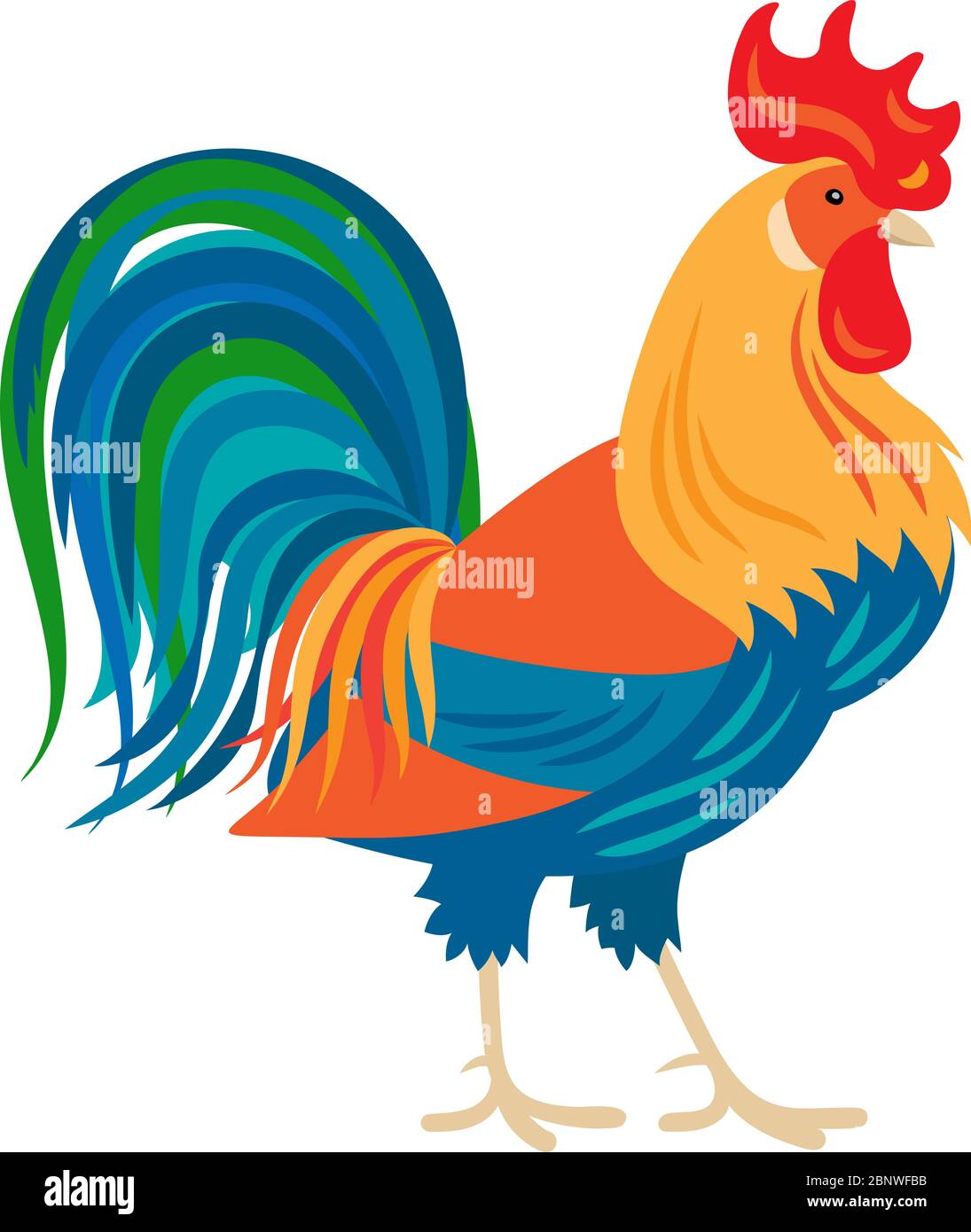 Stylized Rooster Vector