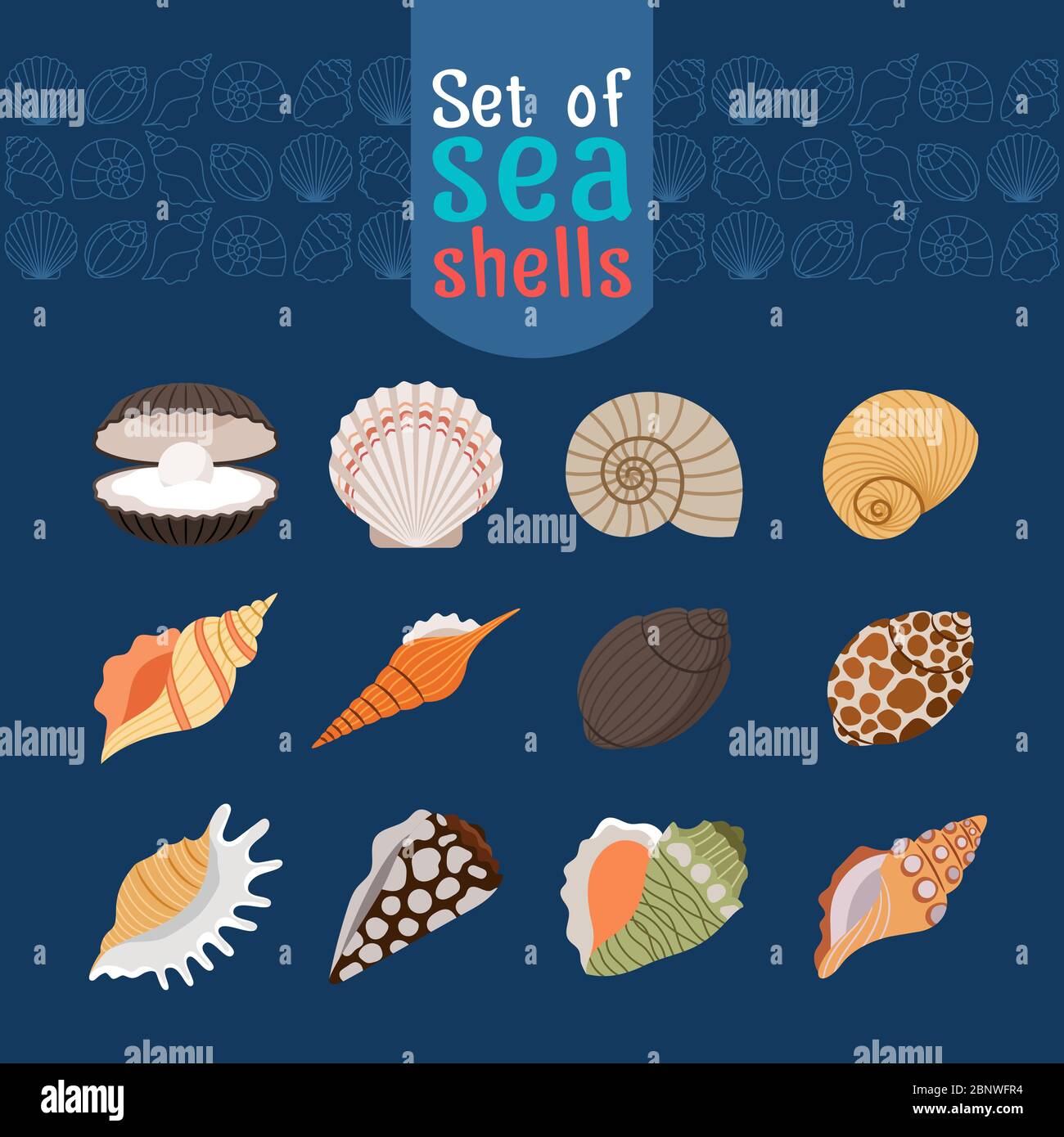 Spiral horned snail Stock Vector Images - Alamy