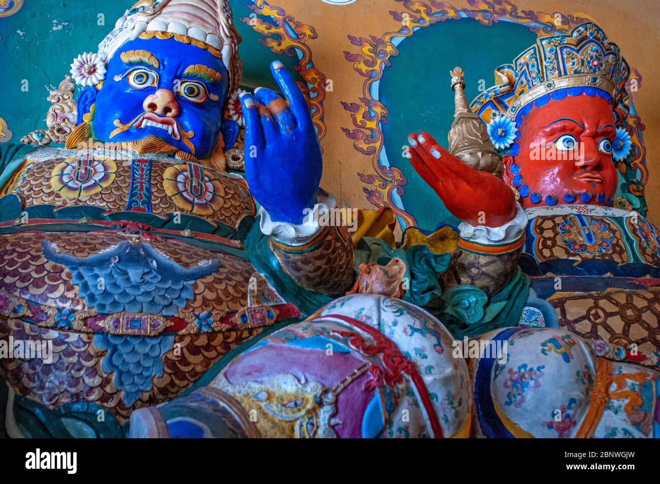 Tibetan deities inside Paelkhor monastery Pelkhor Chode, Gyantse ...