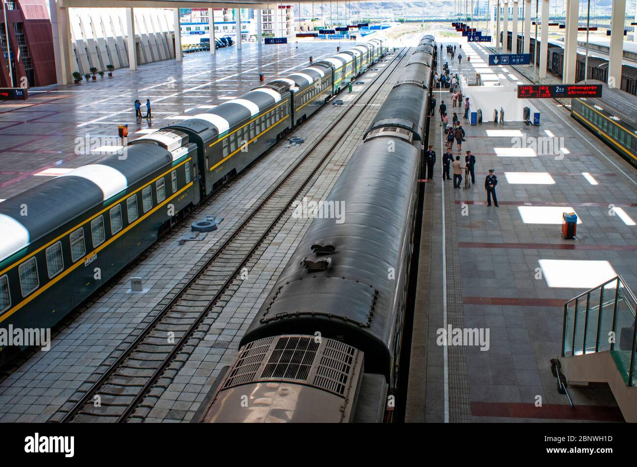 The Lhasa train station, departure point for the world's highest ...