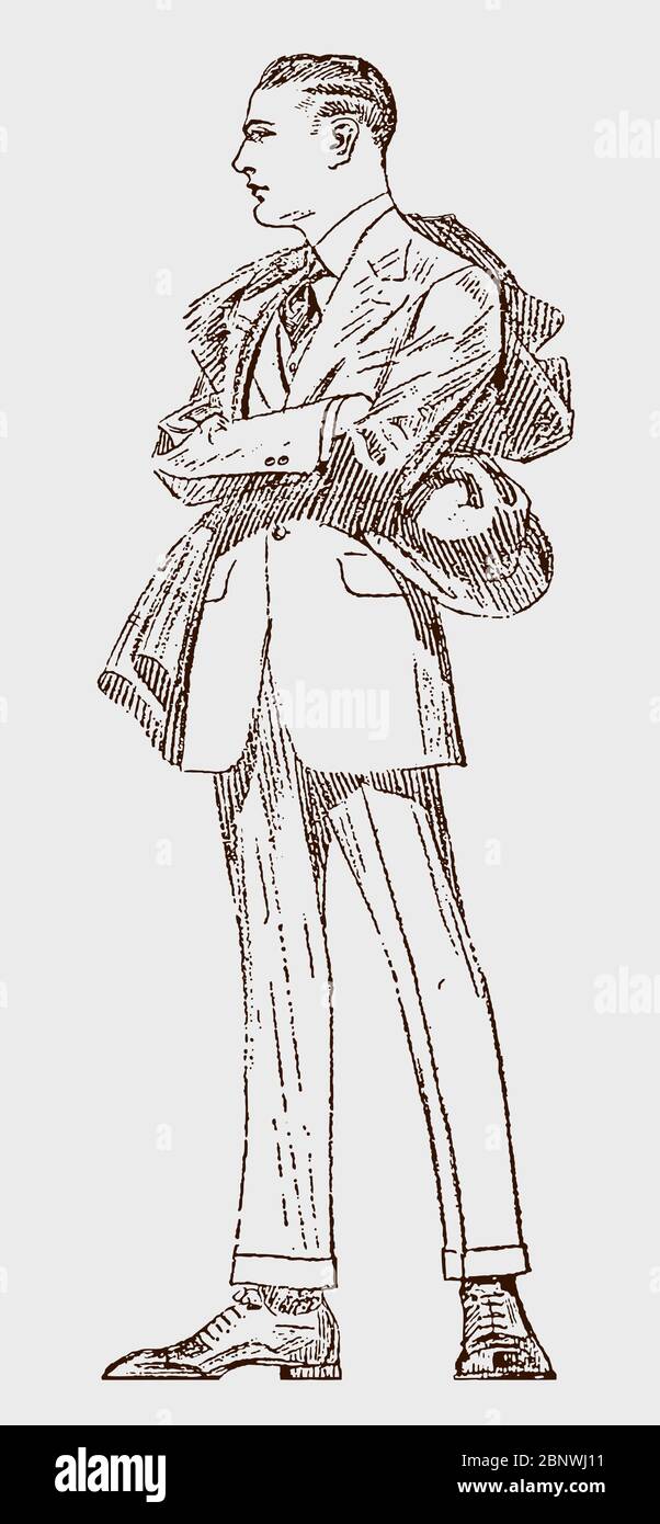 Man hat standing in Stock Vector Images - Alamy