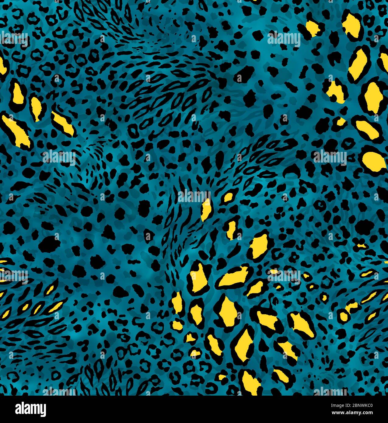 Seamless wild skin pattern. Mix of Tiger skin, jaguar skin. leopard ...