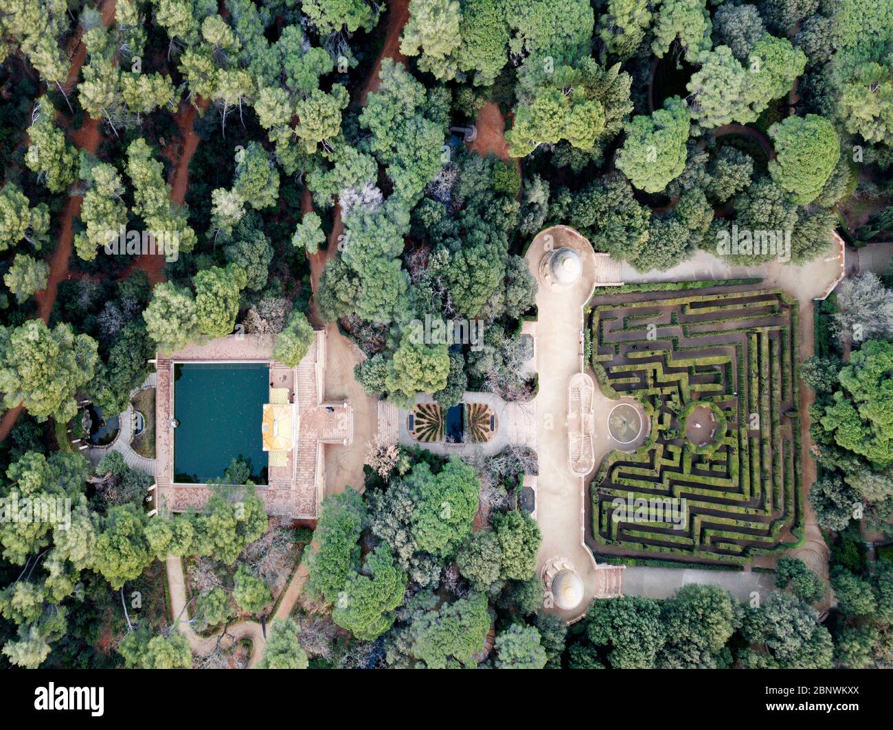 Labyrinth park horta barcelona catalonia hi-res stock photography and ...
