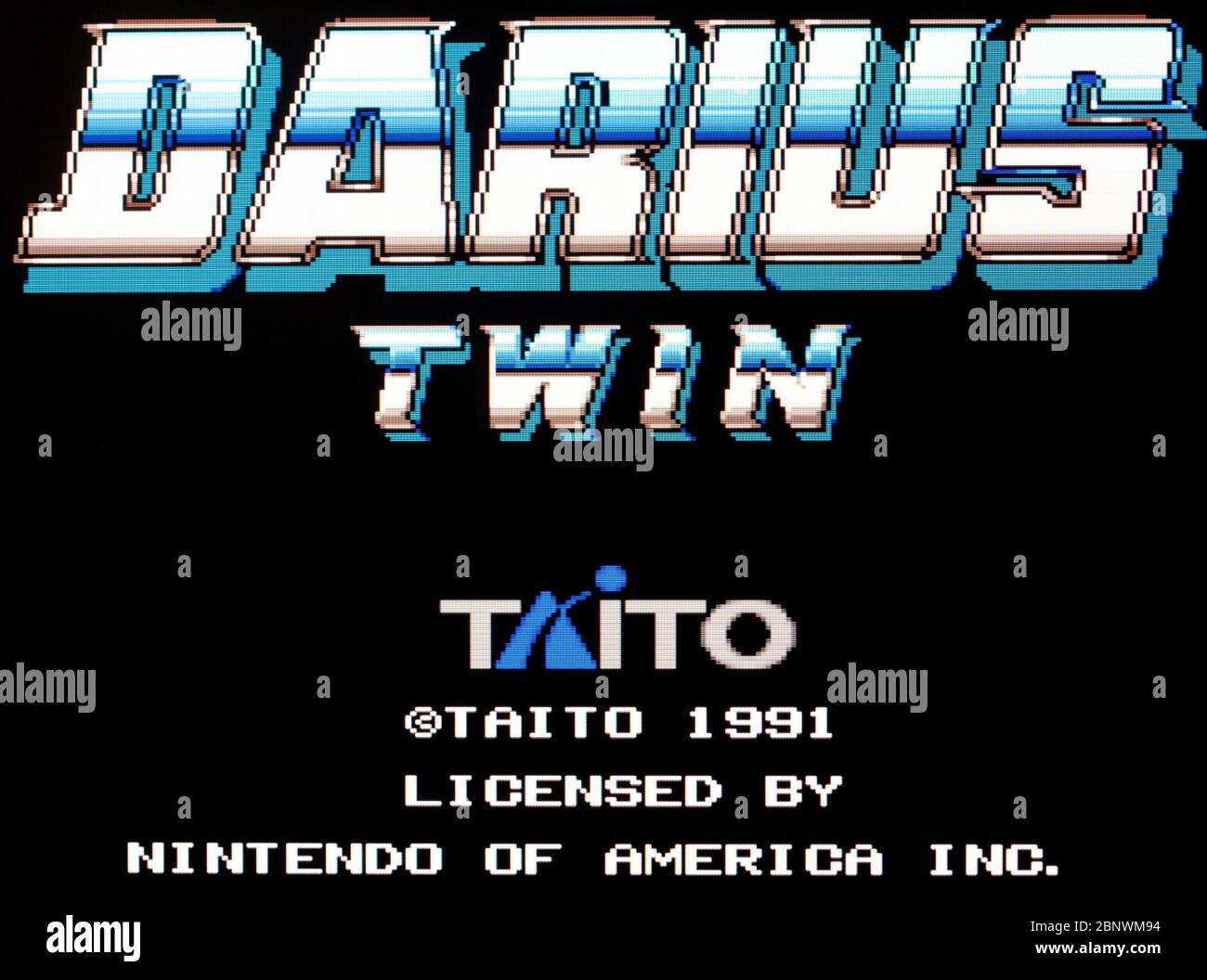 Darius Twin - SNES Super Nintendo - Editorial use only Stock Photo - Alamy