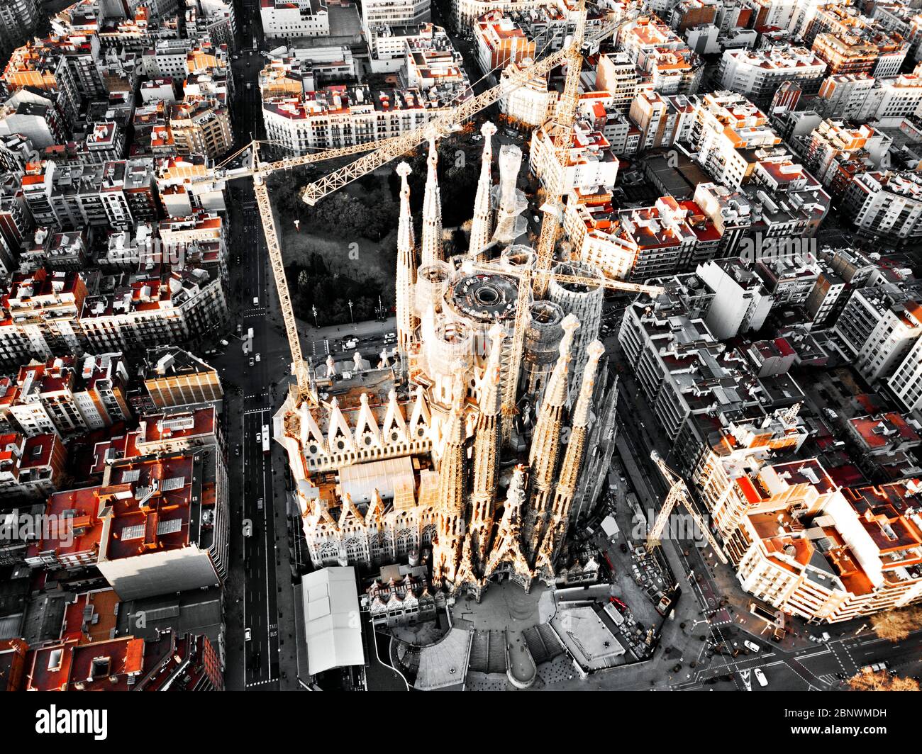 Sagrada Familia From Above La Sagrada Familia A Barcelona Landmark, In