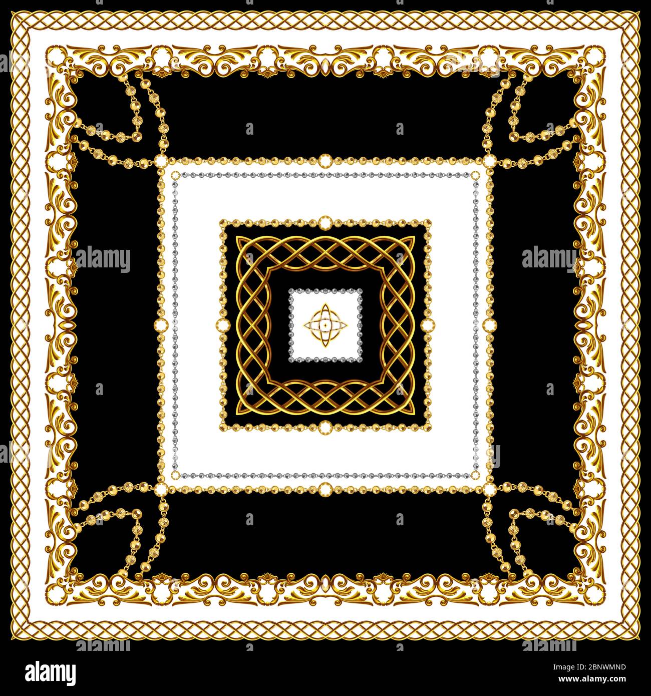 Indian border pattern hi-res stock photography and images - Alamy