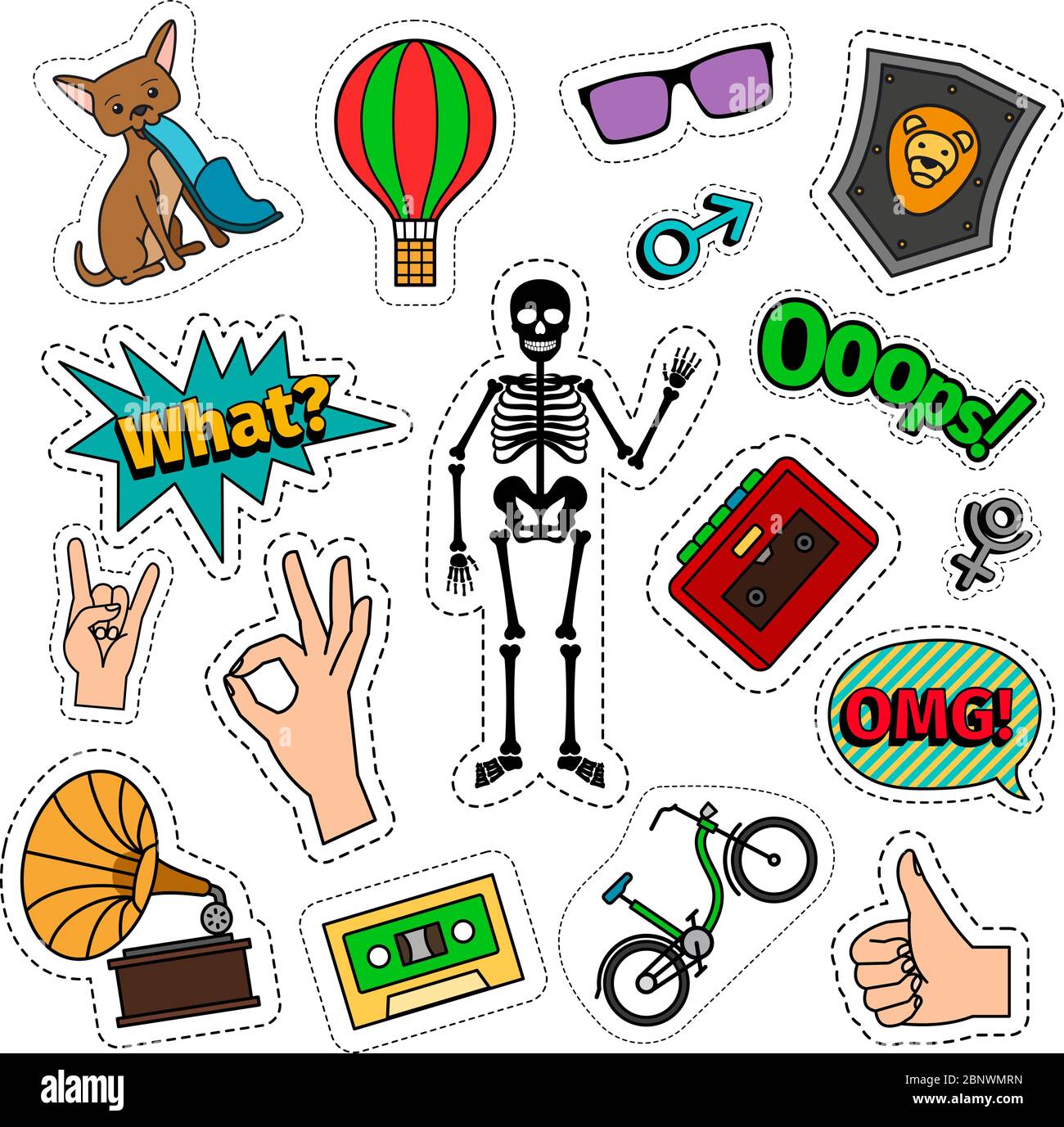 Quirky icons Cut Out Stock Images & Pictures - Alamy