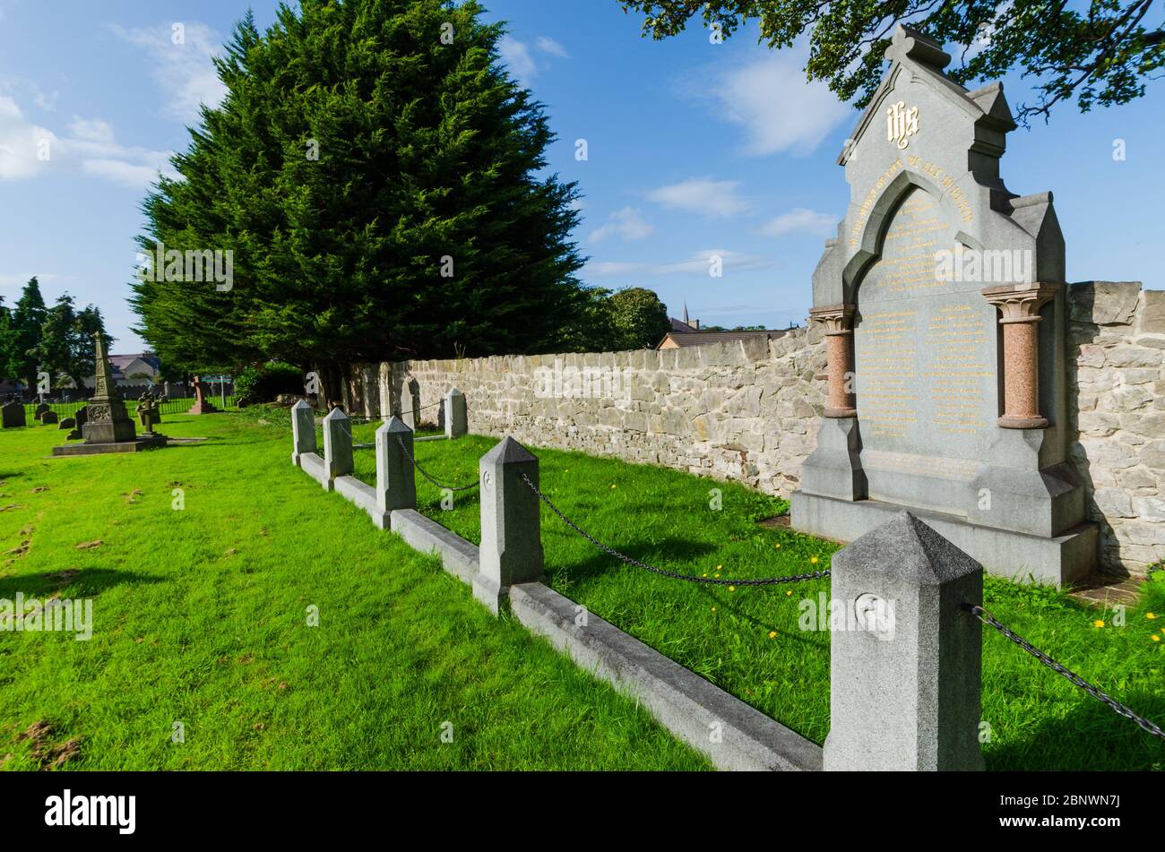 Abergele, UK: Aug 19, 2019: The cemetery at St. Michael's Church in ...