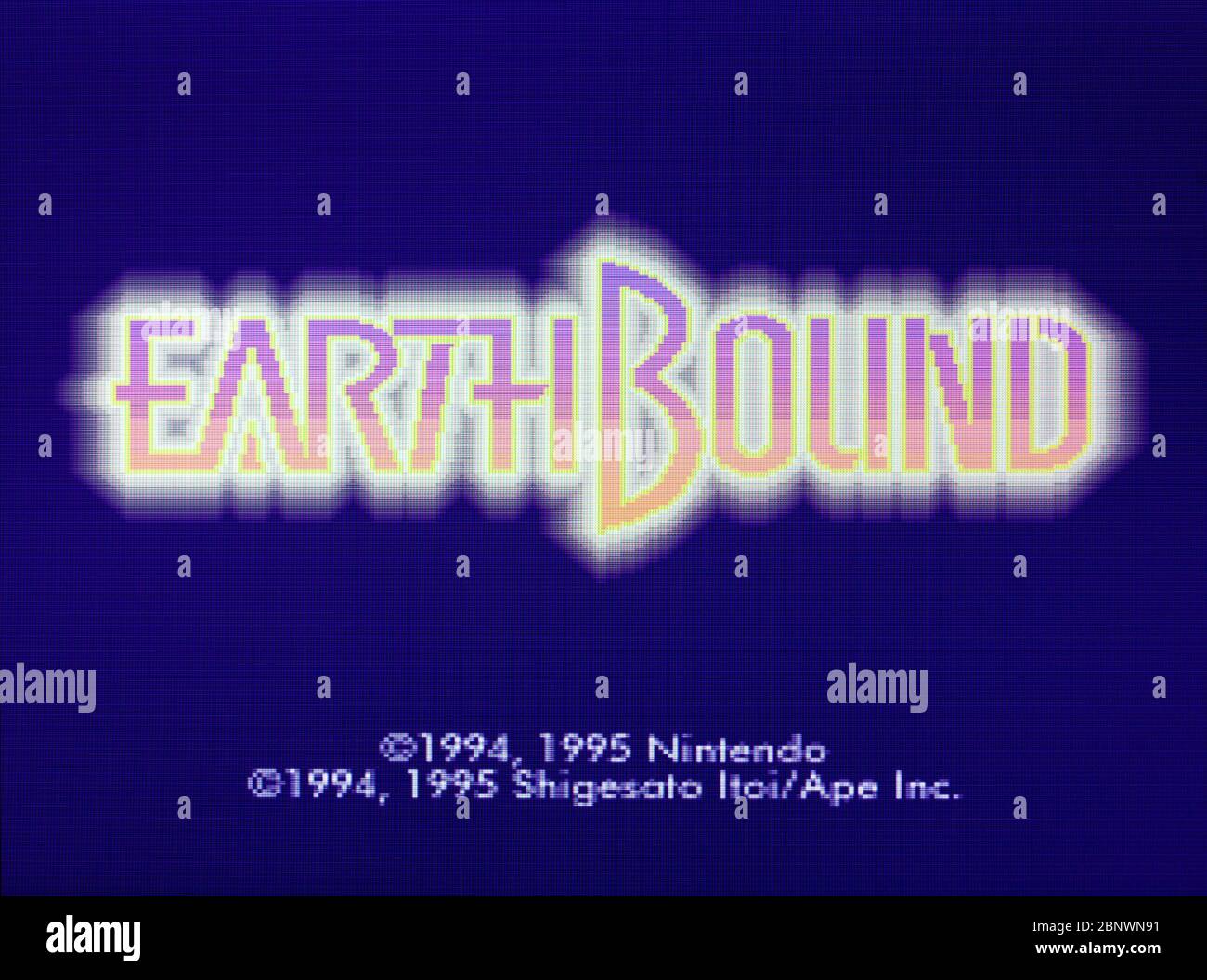Earth Bound Earthbound - SNES Super Nintendo - Editorial use only Stock ...