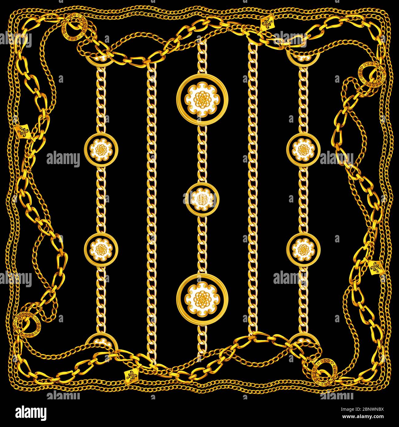Baroque Chain Print